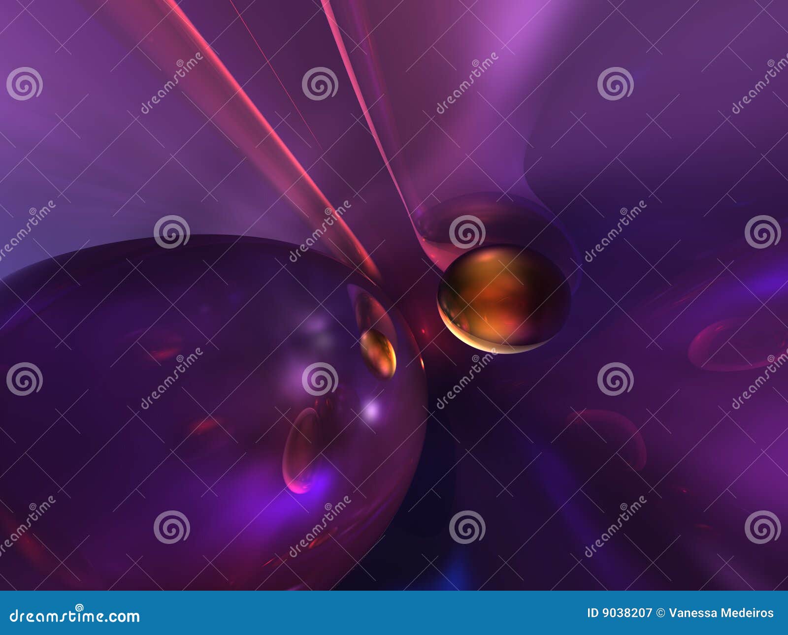 3D Abstract Colorful Shiny Purple Glossy Render Stock Illustration ...
