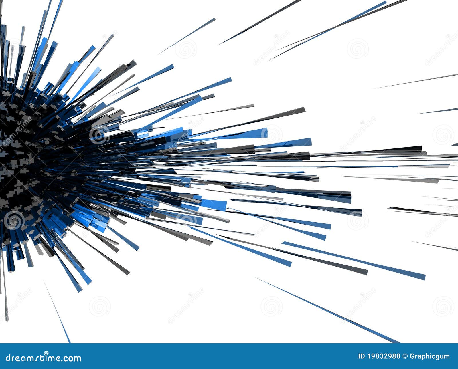 Abstract Explosion Geometric Shapes. Web Banners Set. Geometry Sticker ...