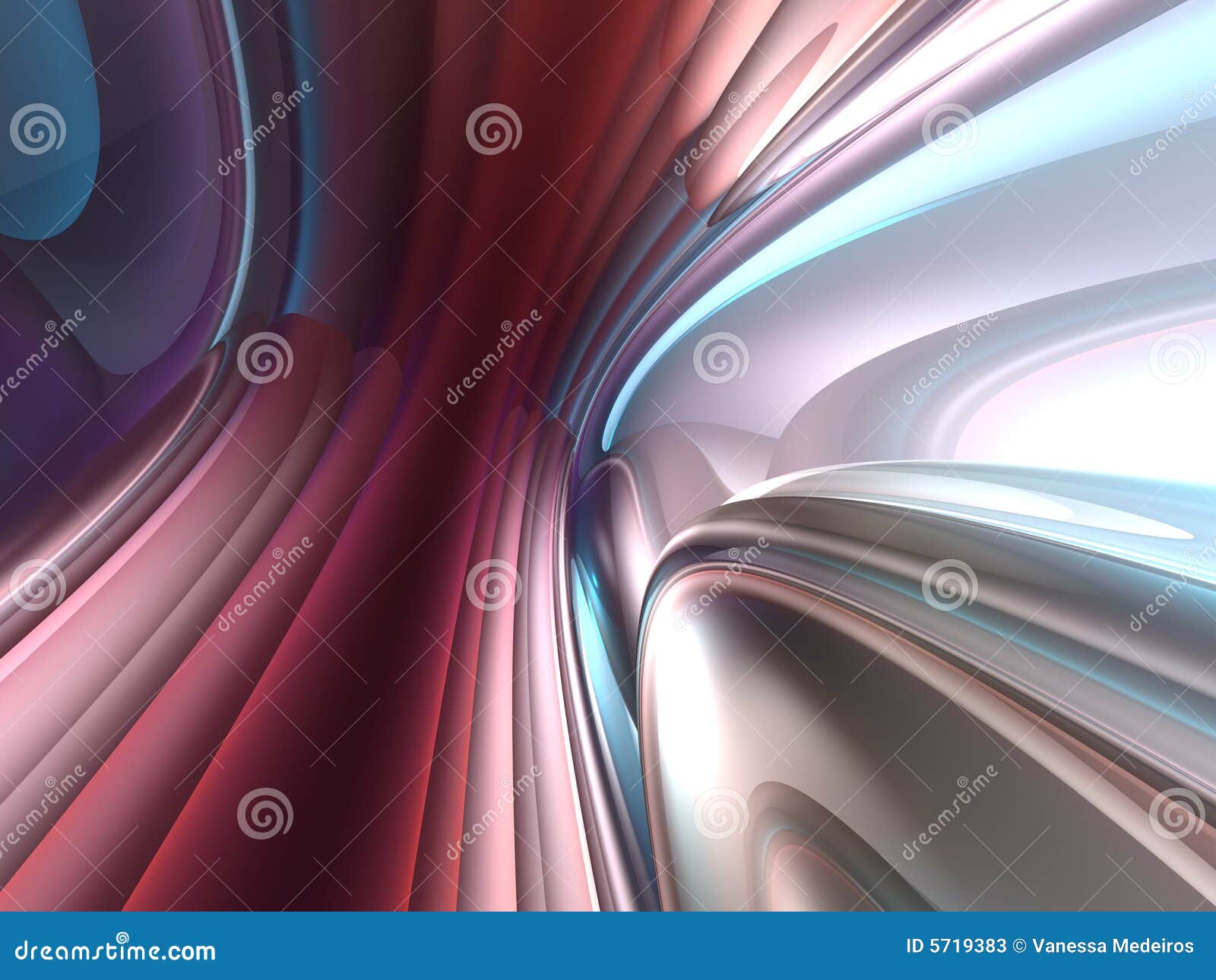 3D Abstract Lines Color Render Background Stock Illustration ...