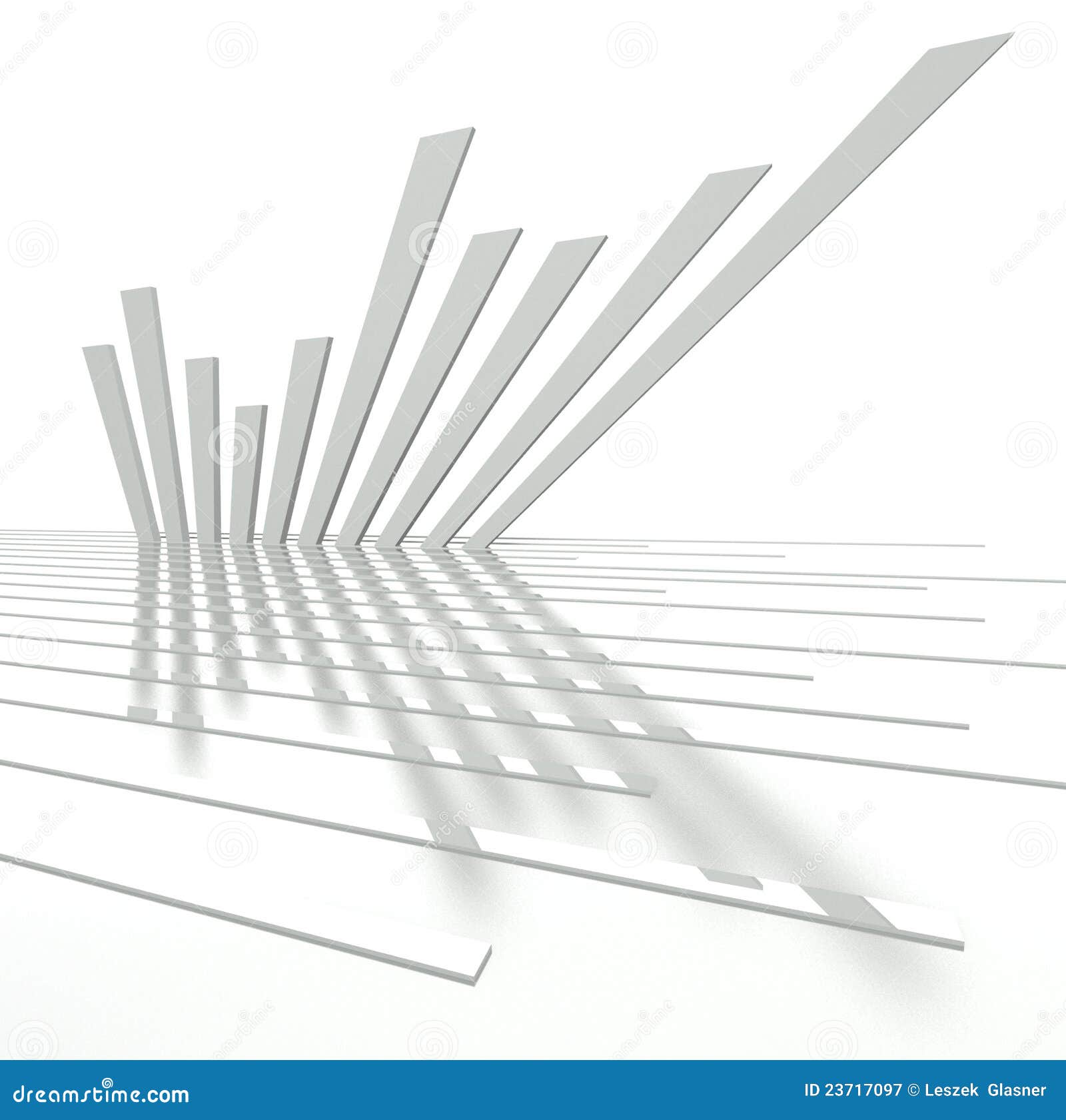 3d Abstract Metallic Line with Graph Stock Image - Image of forecast ...