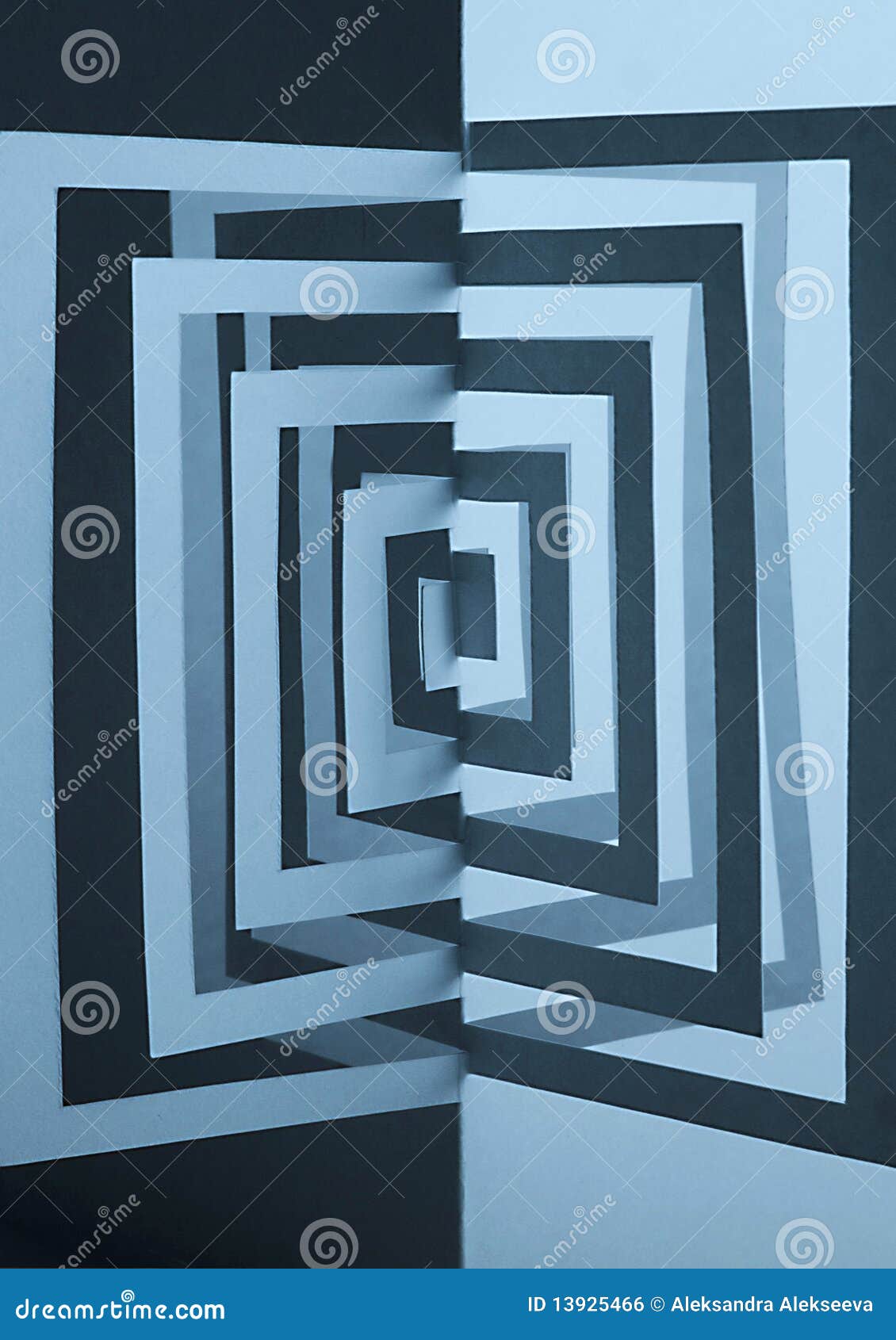 3d Abstract Paper Composition Stock Illustration - Illustration of ...