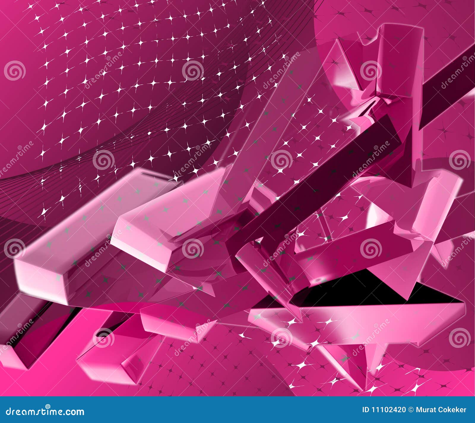 3D abstract shiny design stock illustration. Illustration of generated ...