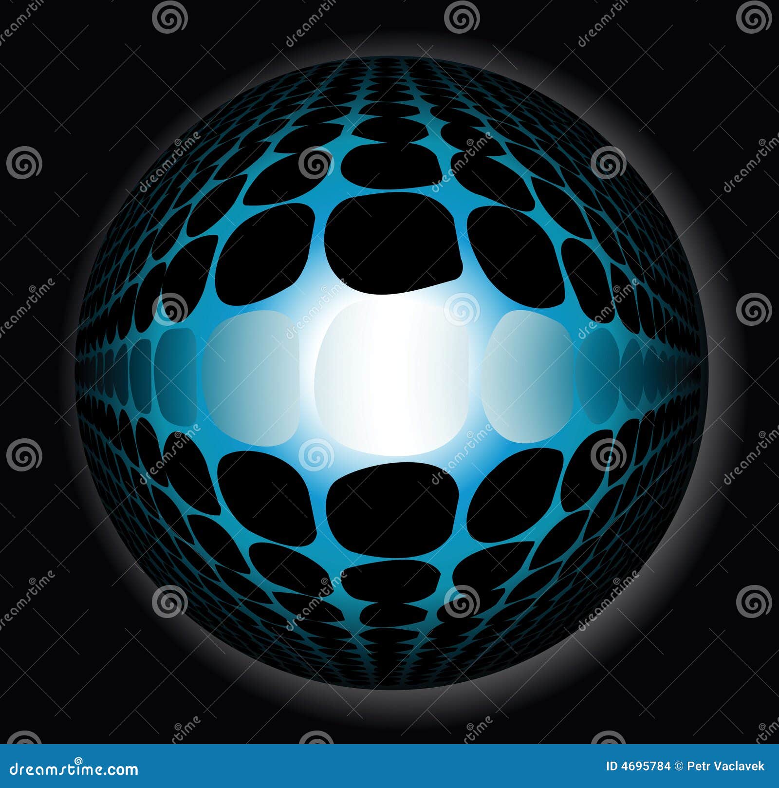 3d abstract sphere stock vector. Illustration of dangerous - 4695784