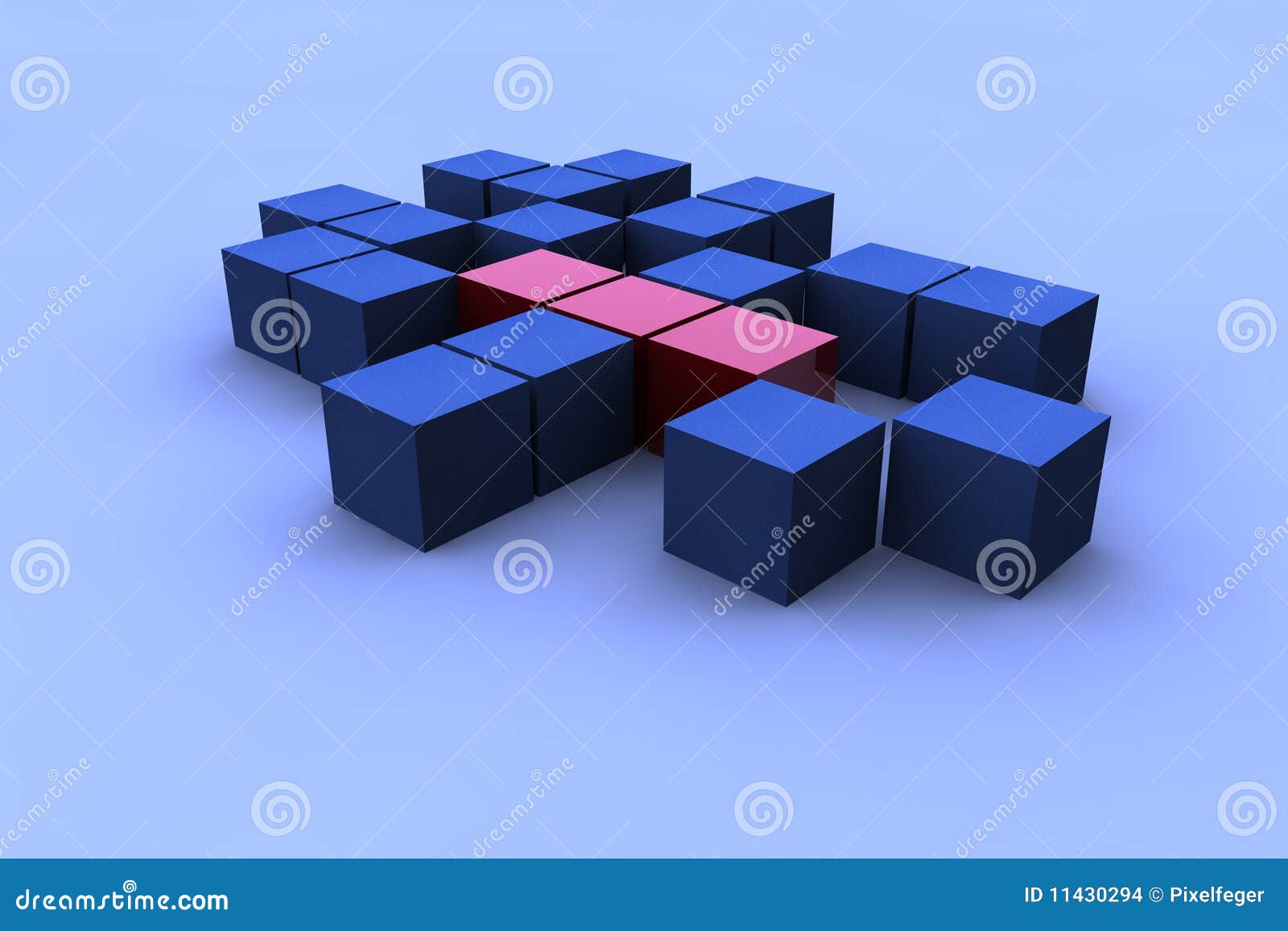 3d abstract square stock illustration. Illustration of cubes - 11430294