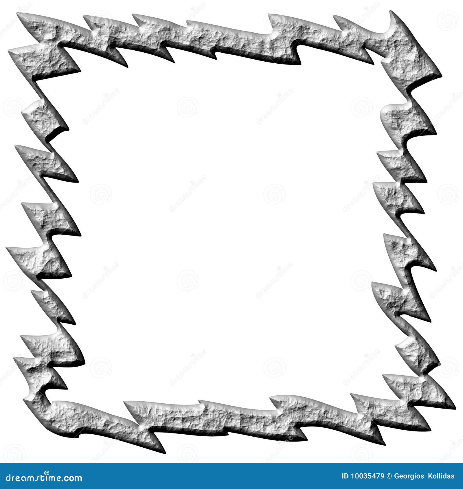 3D Abstract Stone Frame stock illustration. Illustration of display ...