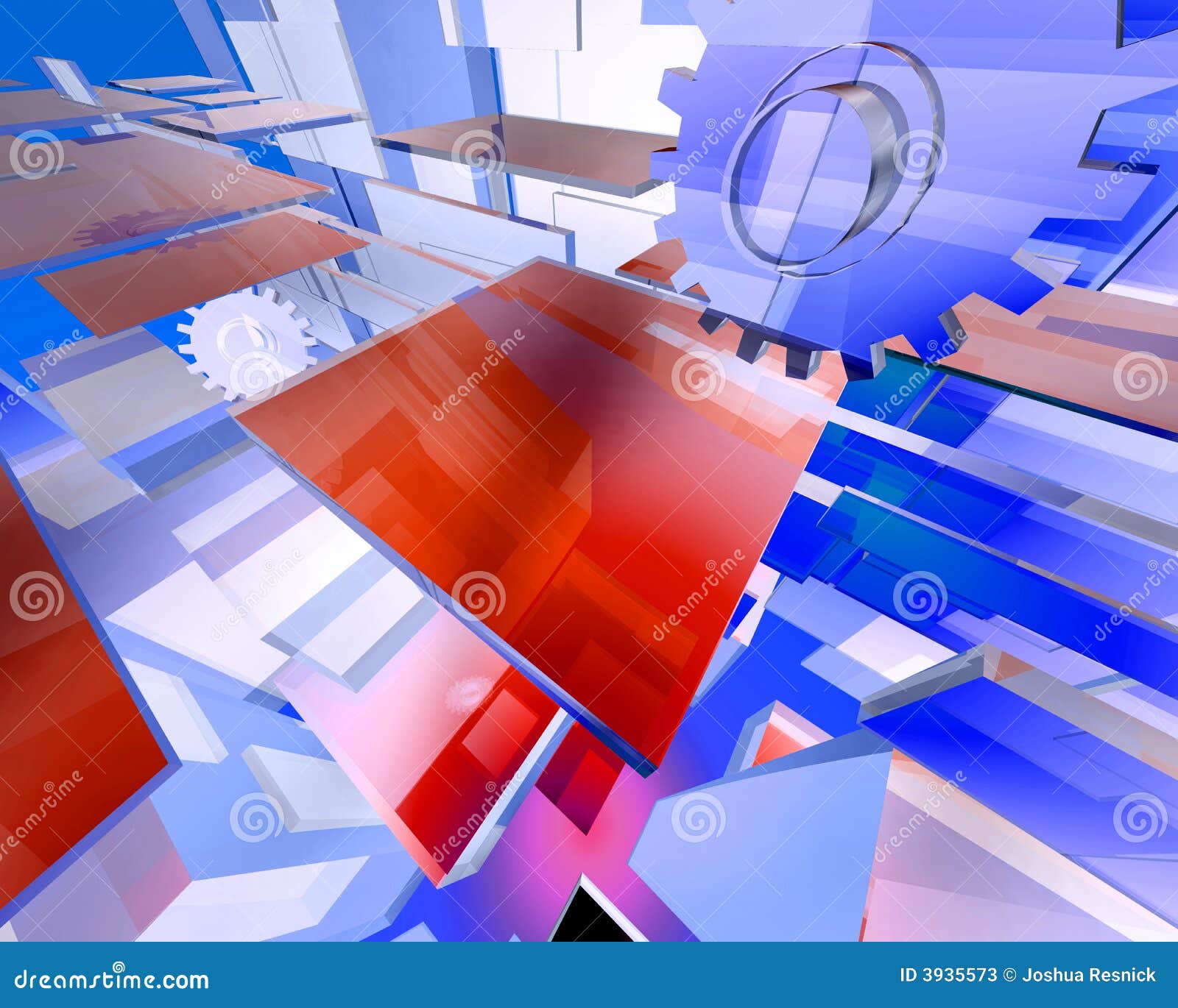 3d Abstract Technology Render Stock Illustration - Illustration of ...