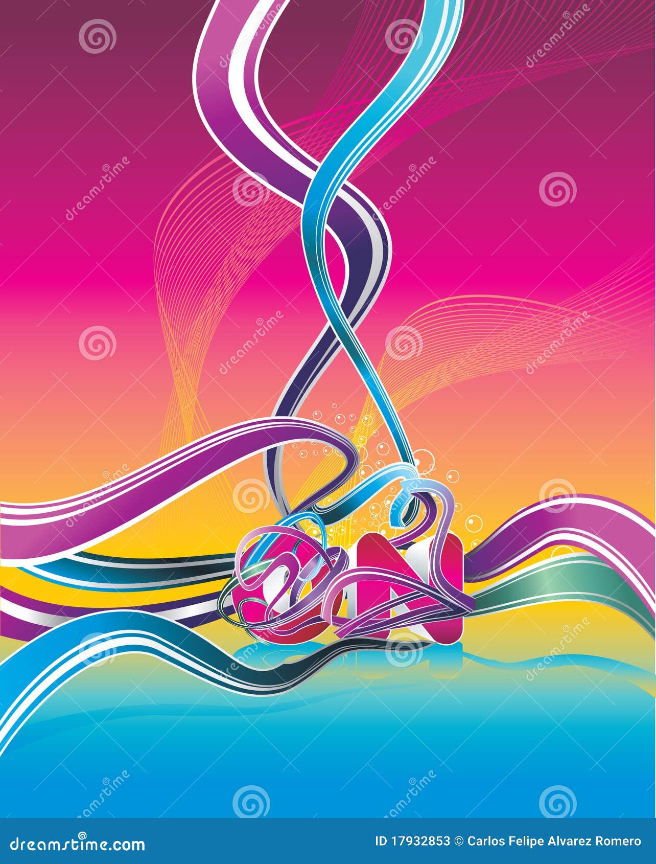 3d abstract text stock vector. Illustration of letters - 17932853