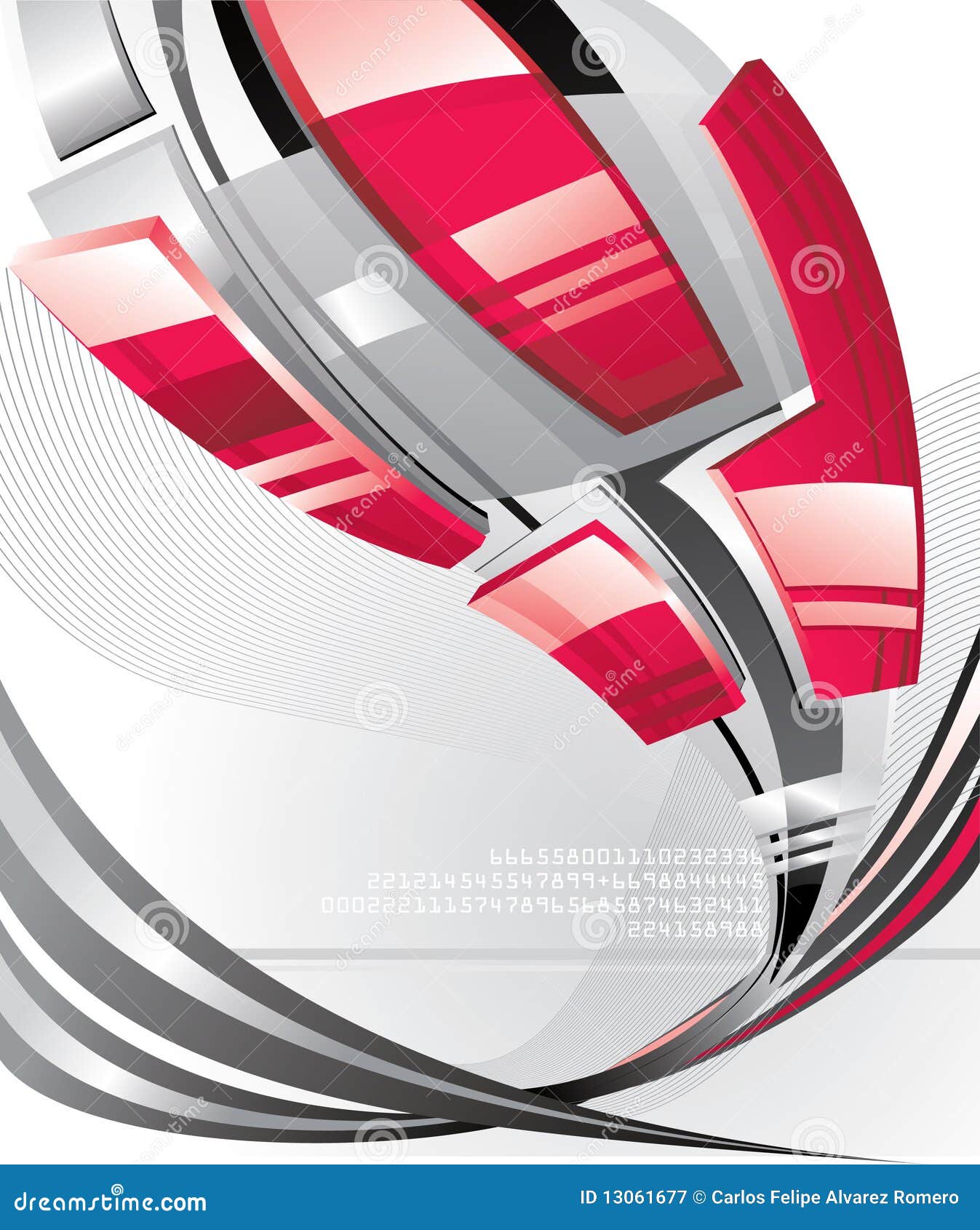 3d Abstract Vector Illustration Stock Vector - Illustration of future ...