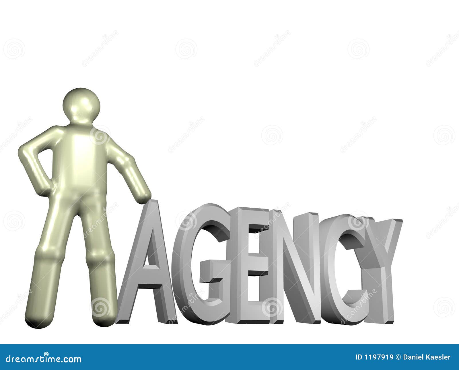 3d agency stock illustration. Illustration of figure, metaphor - 1197919