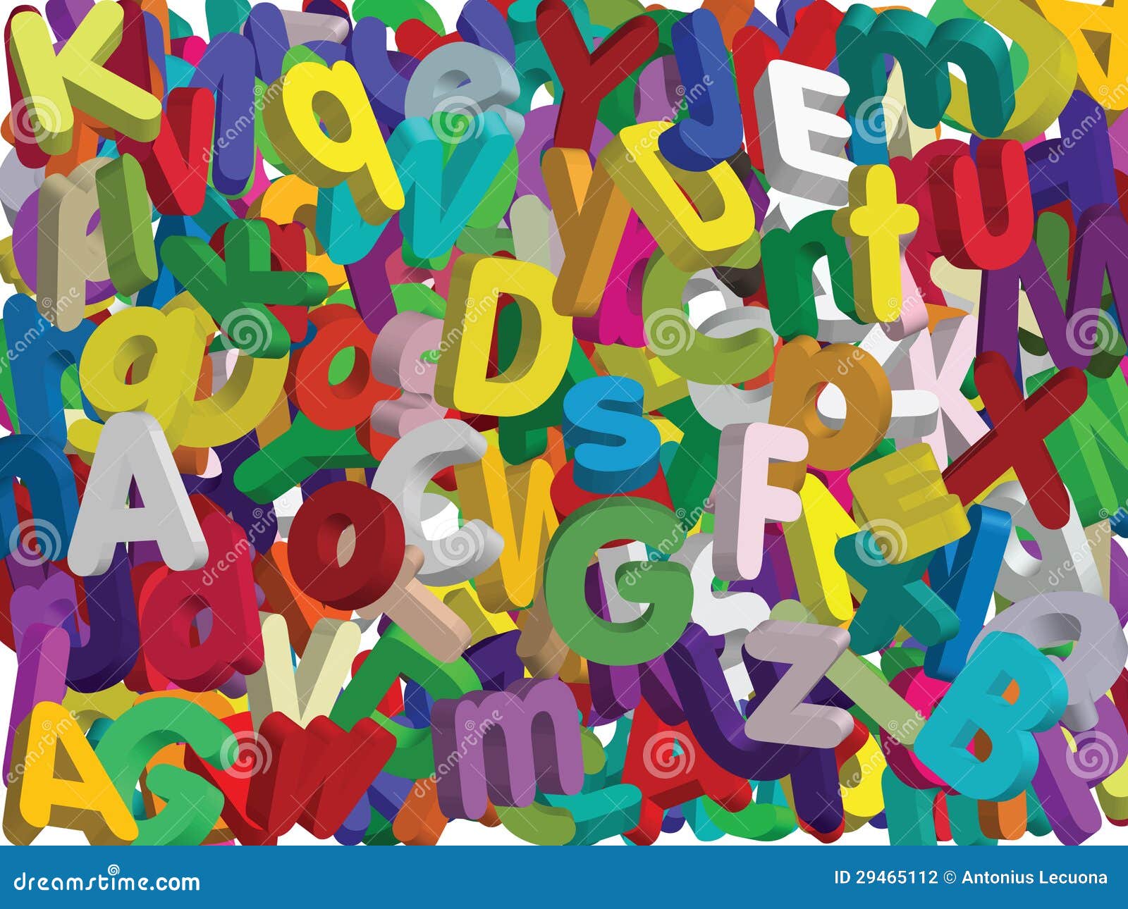 3D Alphabet - Vector stock vector. Illustration of collection - 29465112