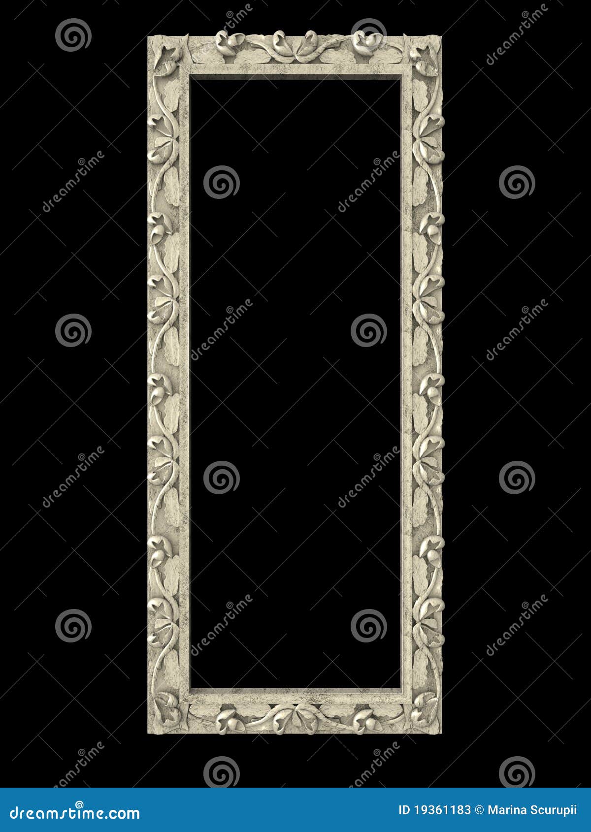 3d antique frame stock image. Image of decoration, decorative - 19361183
