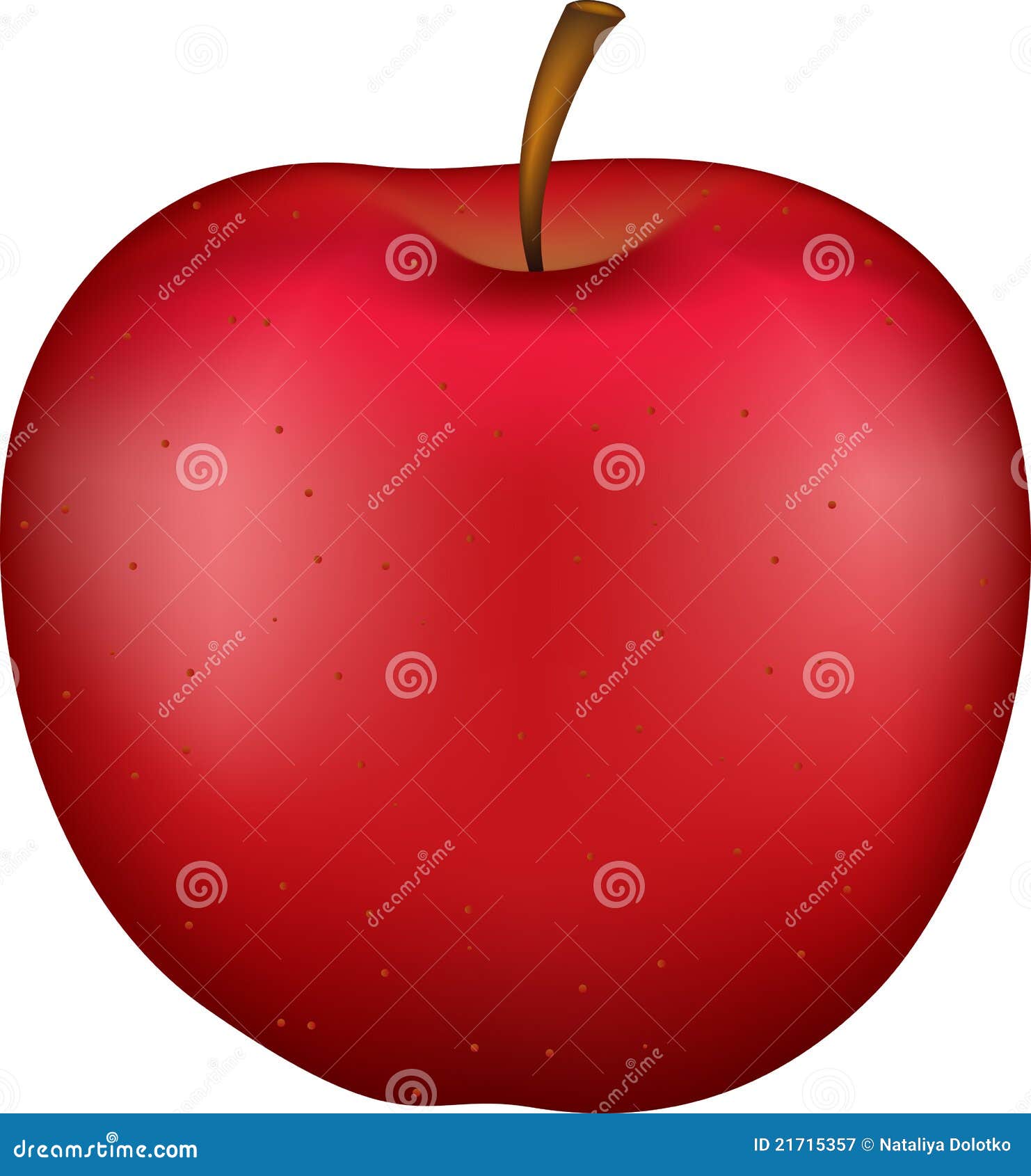 3D apple stock vector. Illustration of vegetarian, isolated - 21715357