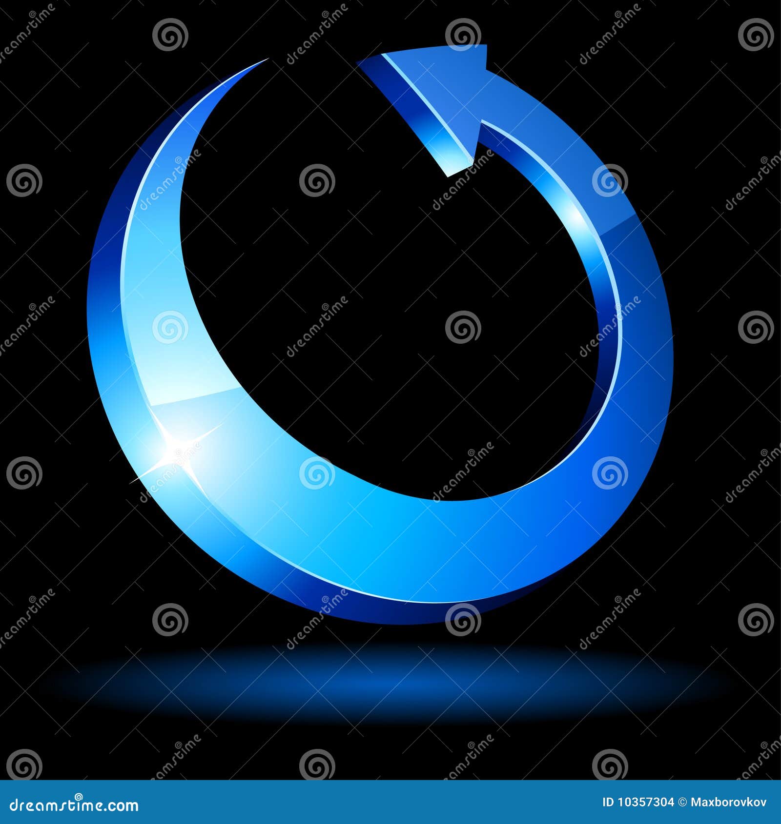 3d arrow. stock vector. Illustration of light, icon, dimensional - 10357304
