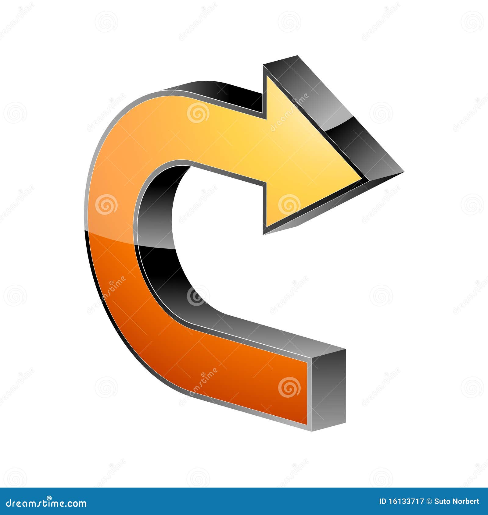 3d arrow stock vector. Illustration of arrow, modern - 16133717