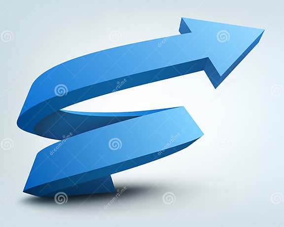 3d arrow stock vector. Illustration of decorative, clean - 25449828