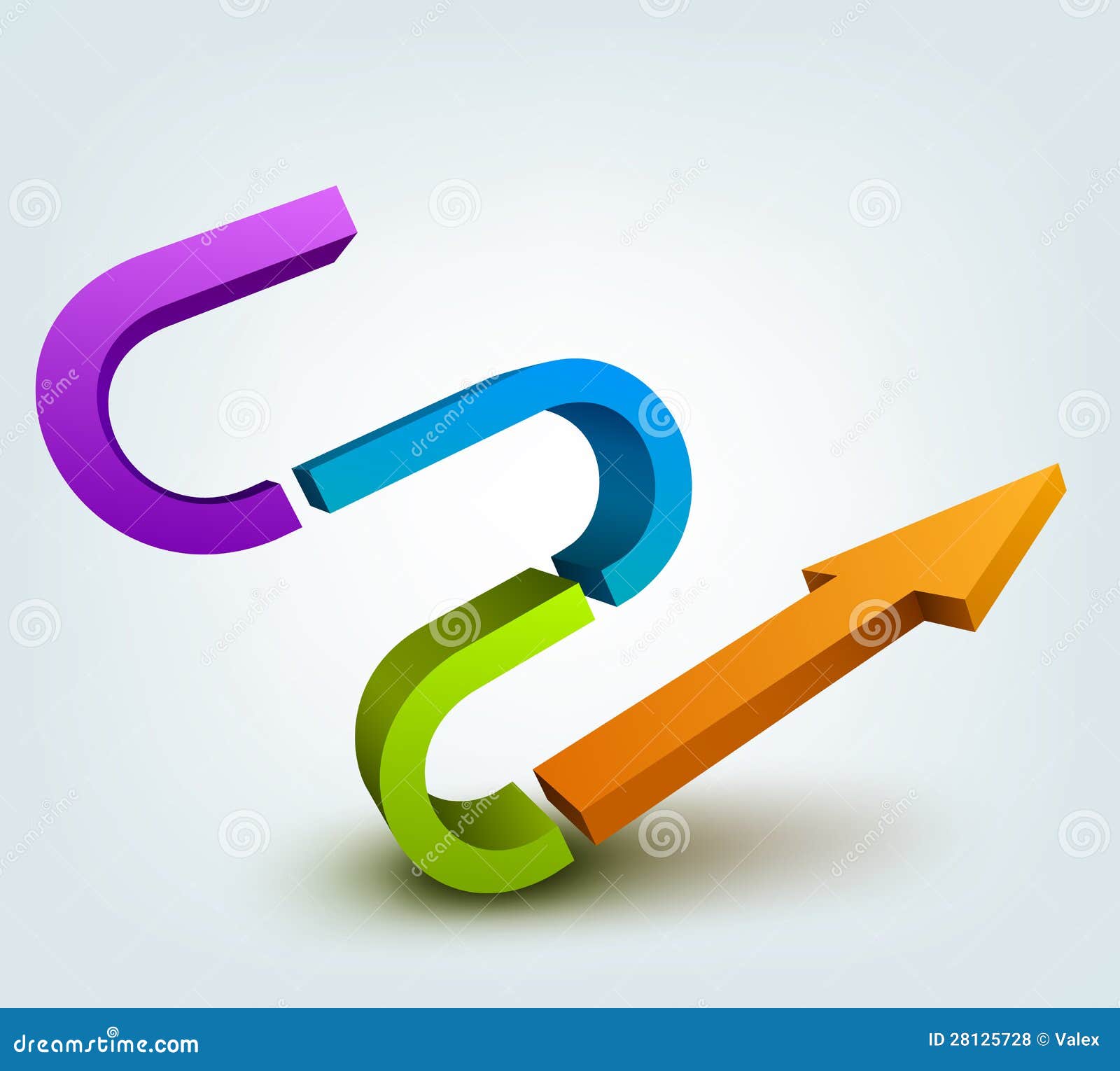 3d arrow stock vector. Illustration of blank, layout - 28125728