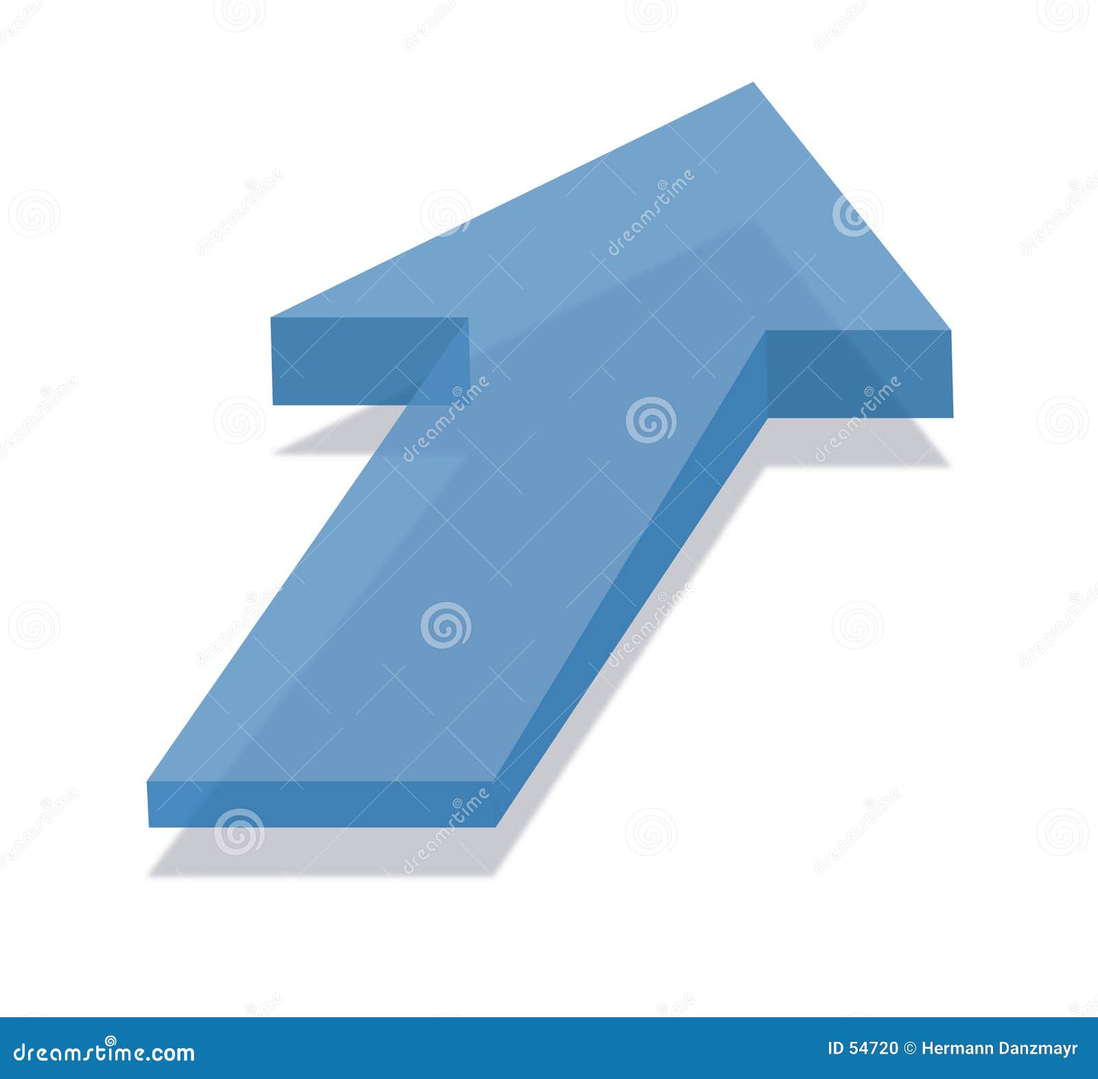 3D Arrow stock illustration. Illustration of high, success - 54720