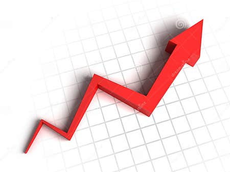 3d arrow graph stock illustration. Illustration of diagram - 20382742