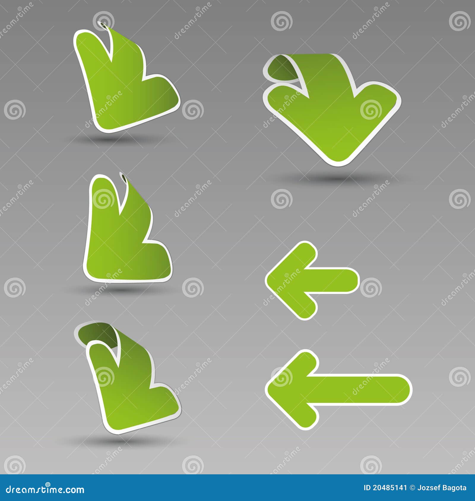 3D Arrow Labels stock vector. Illustration of abstract - 20485141