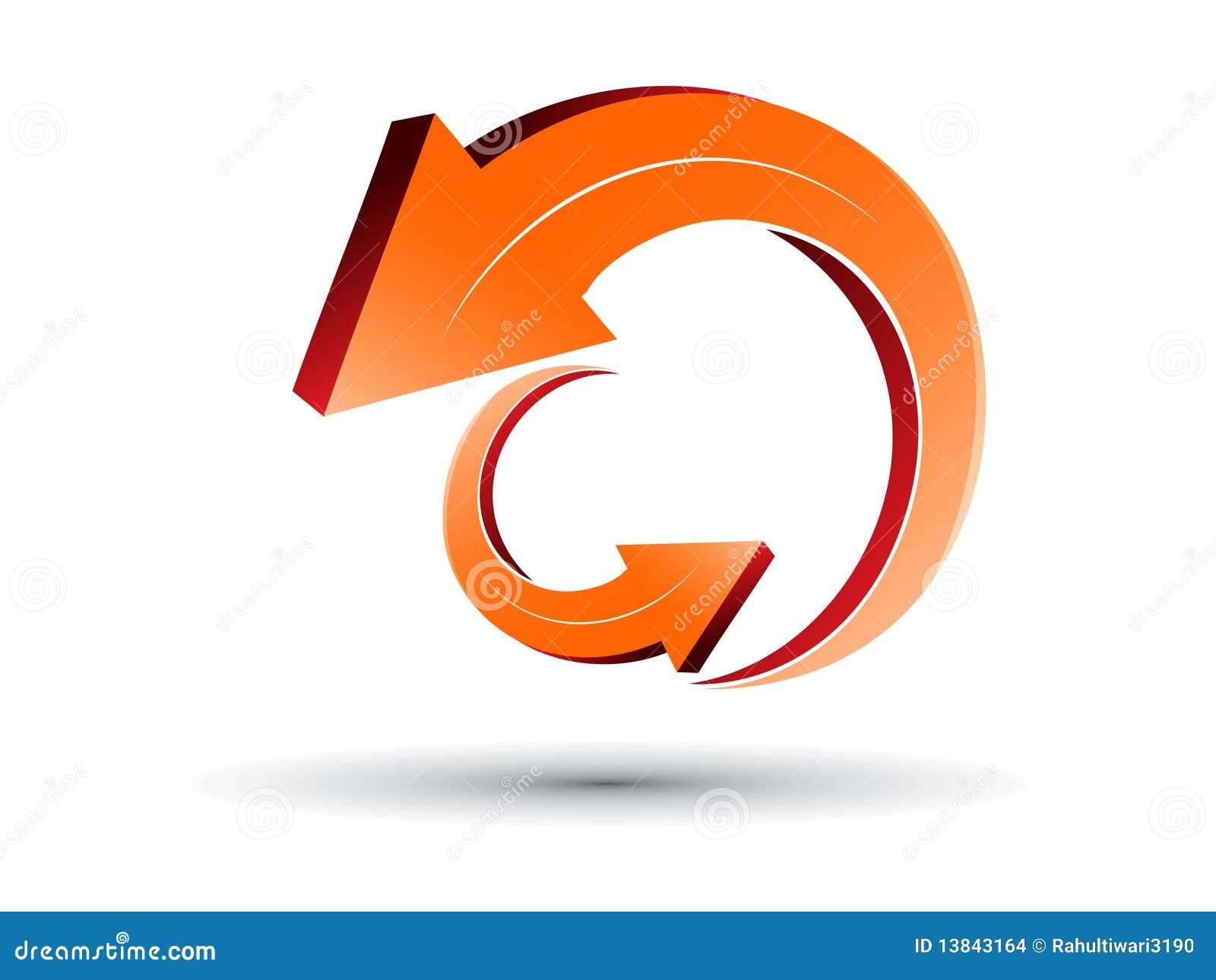 3D arrow sign stock illustration. Illustration of diminishing - 13843164