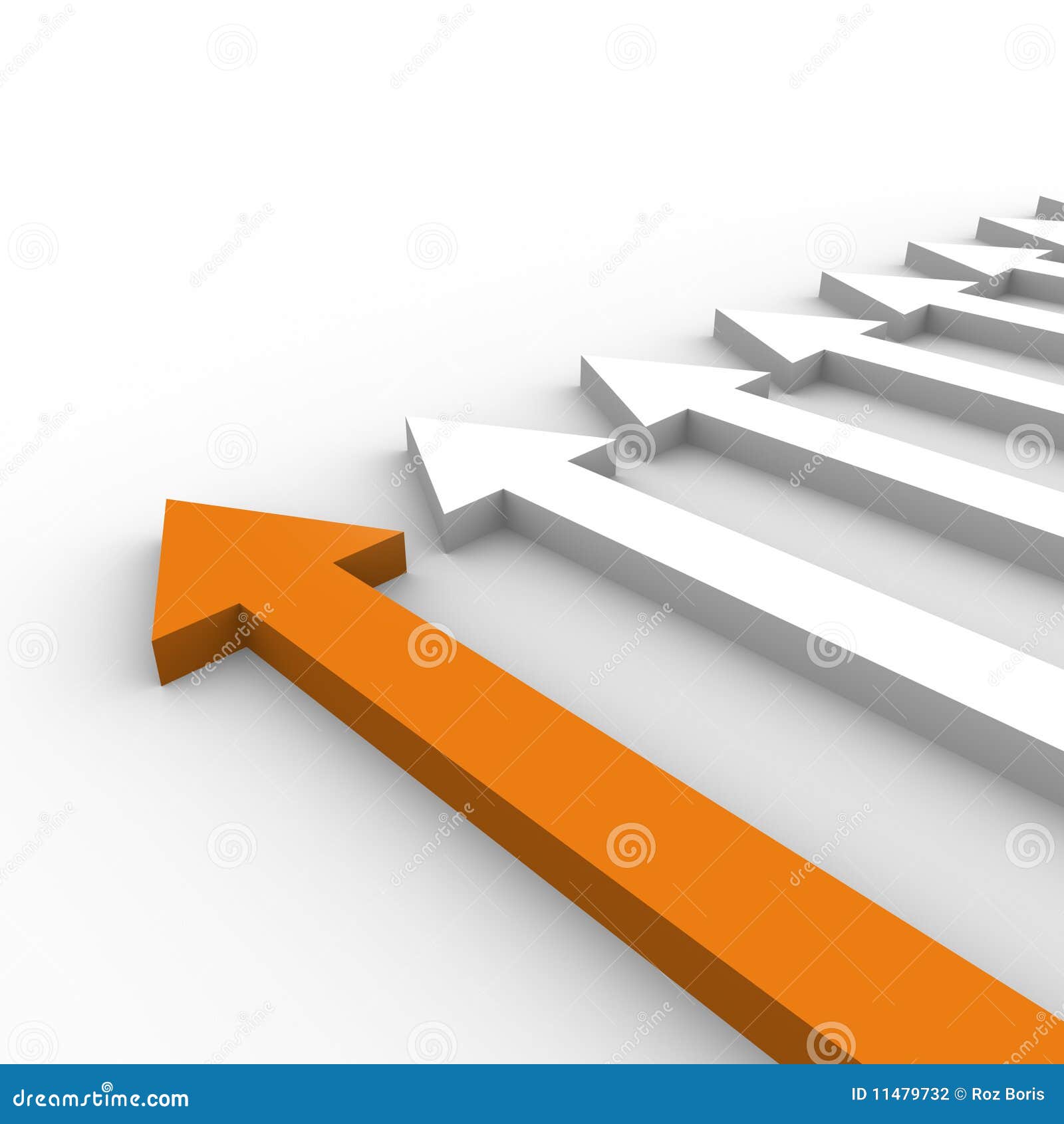 3D arrows stock illustration. Illustration of colour - 11479732