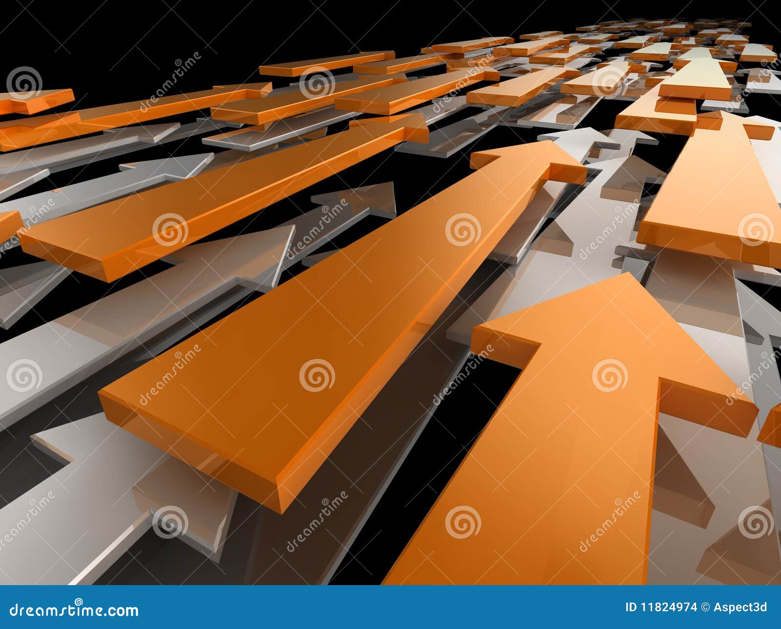3d Arrows stock illustration. Illustration of forecast - 11824974