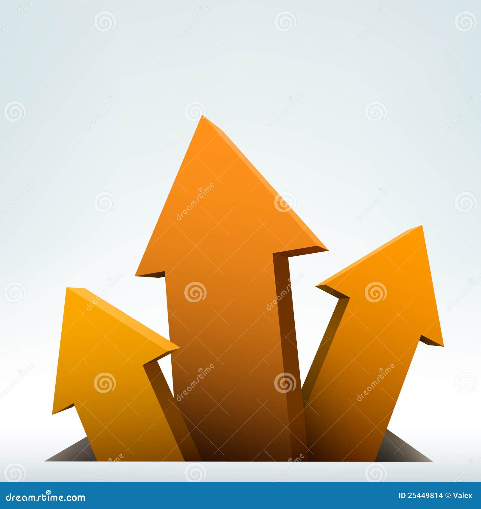 3d arrows stock vector. Illustration of elegance, business - 25449814