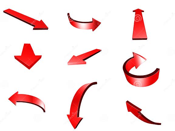 3d arrows stock illustration. Illustration of arrow, symbol - 2809843