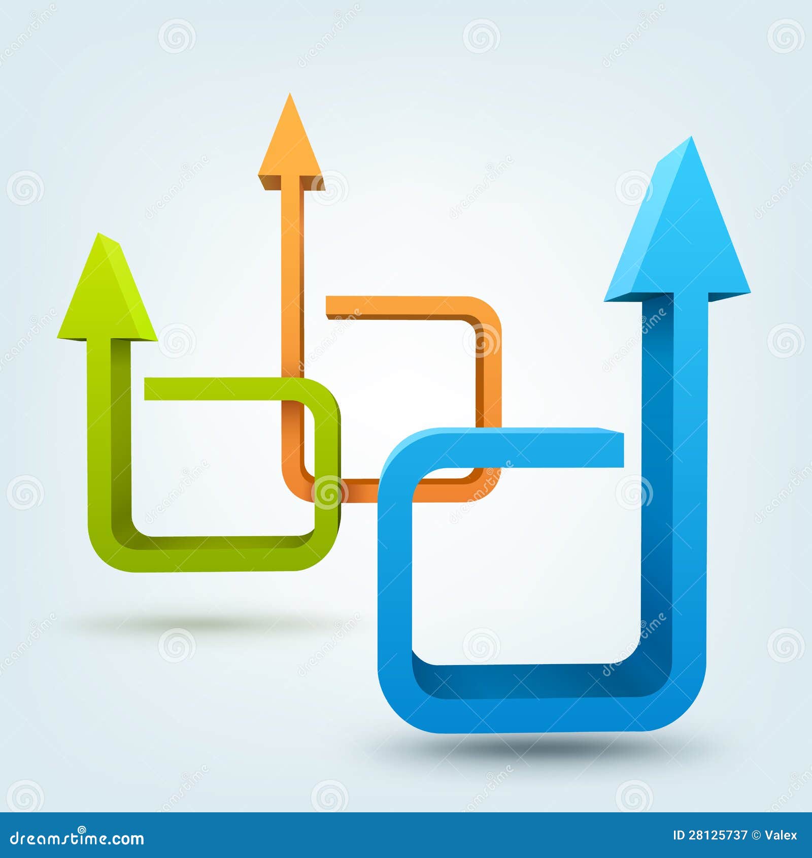 3d arrows stock vector. Illustration of marketing, elegance - 28125737