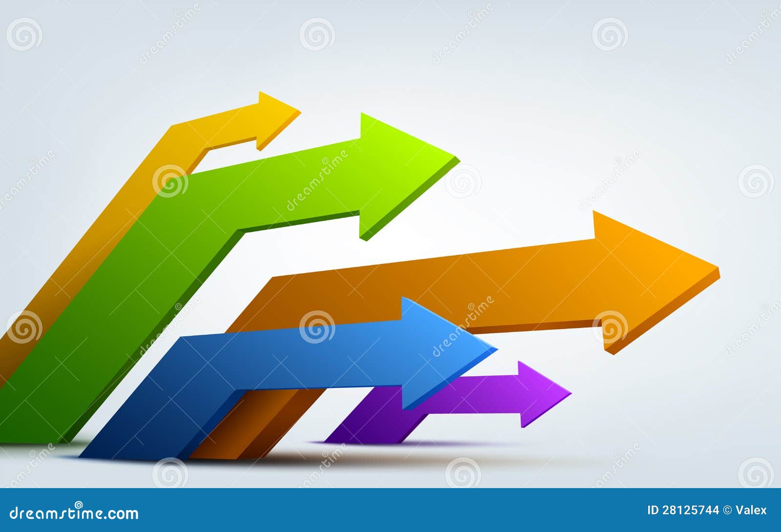 3d arrows stock vector. Illustration of decoration, management - 28125744