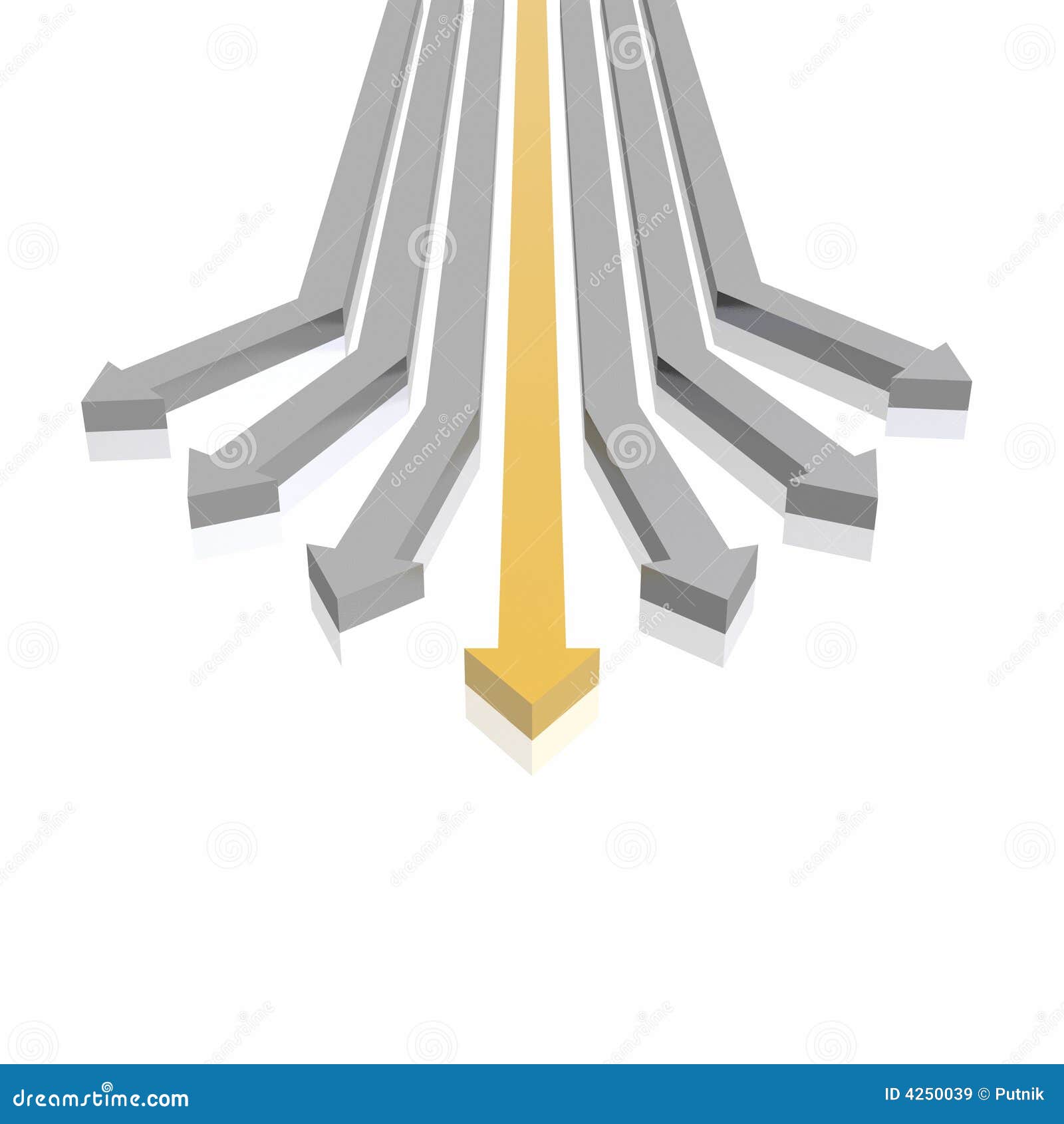 3D arrows stock illustration. Illustration of element - 4250039