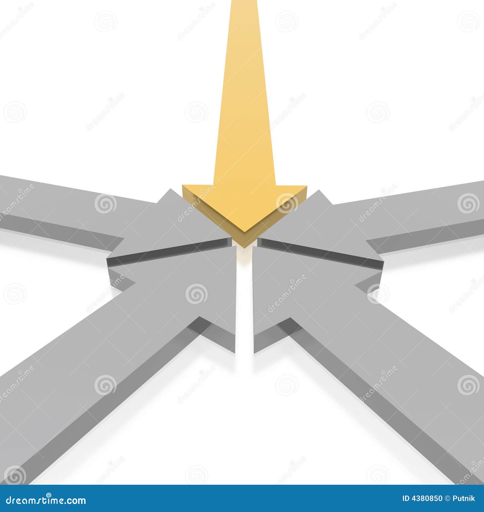 3d arrows stock illustration. Illustration of forward - 4380850