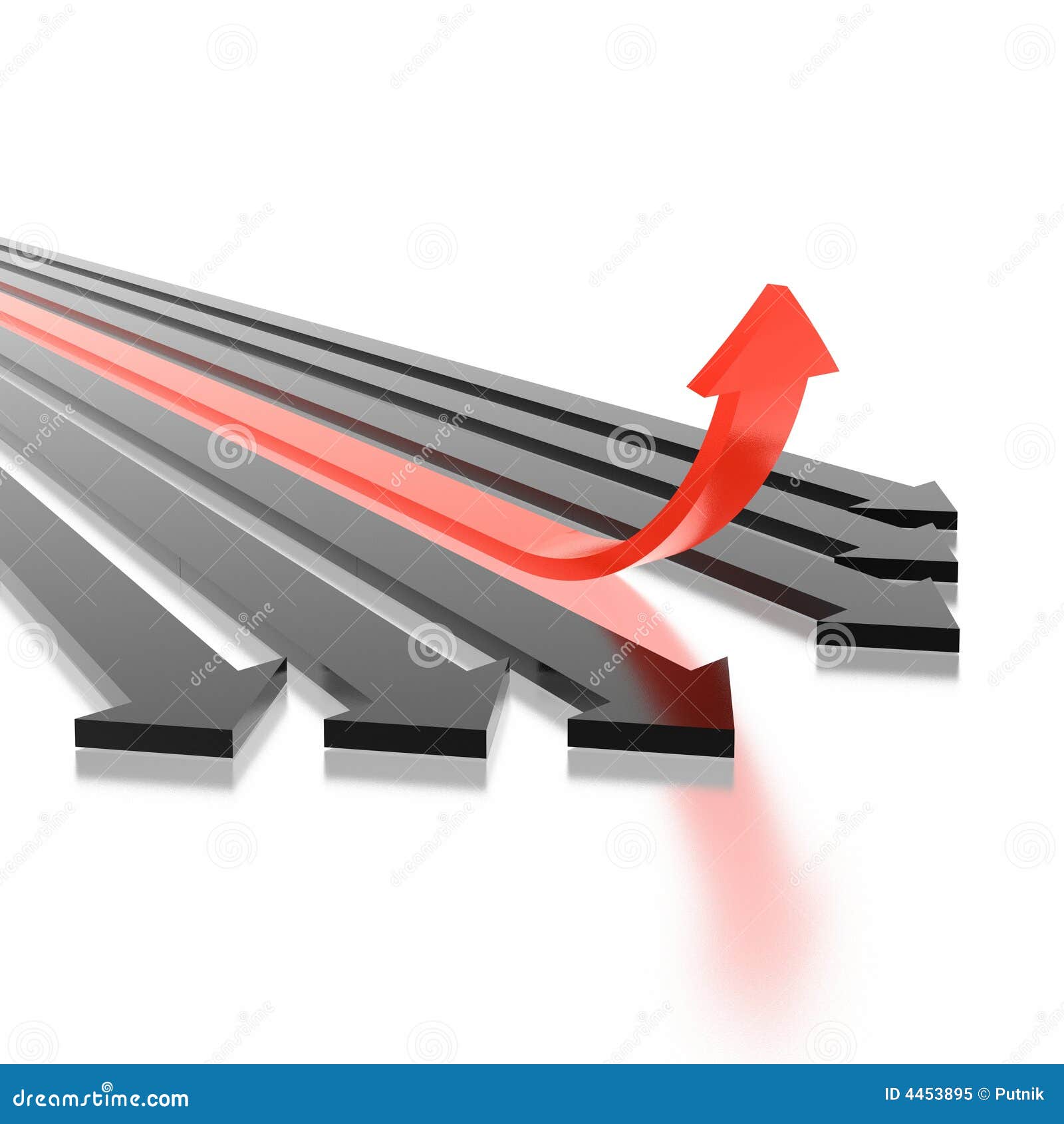 3d arrows stock illustration. Illustration of creative - 4453895
