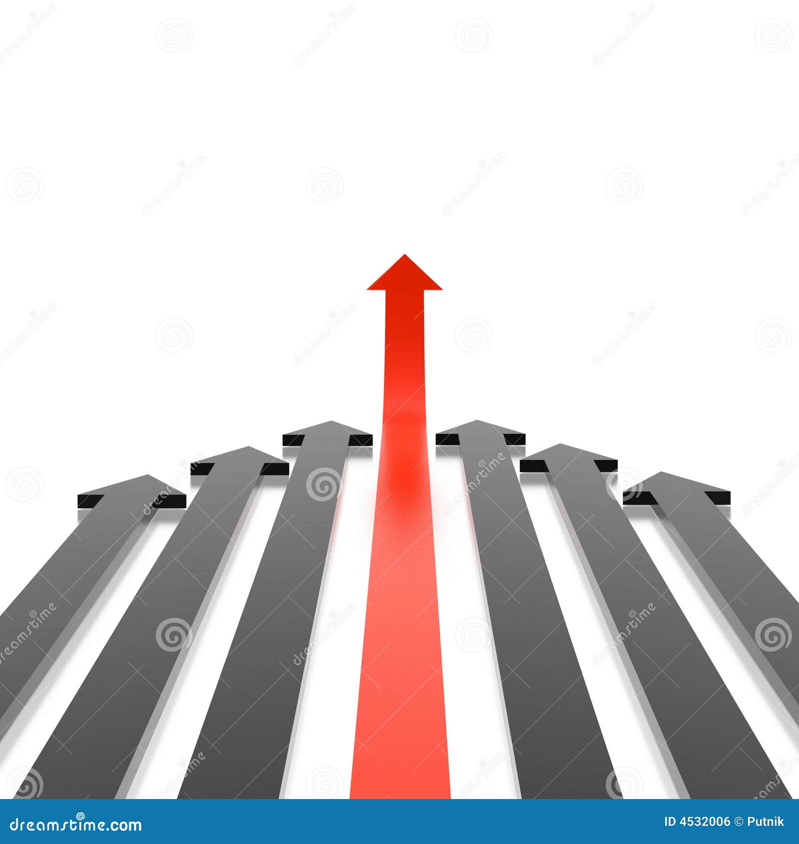 3D arrows stock illustration. Illustration of forward - 4532006