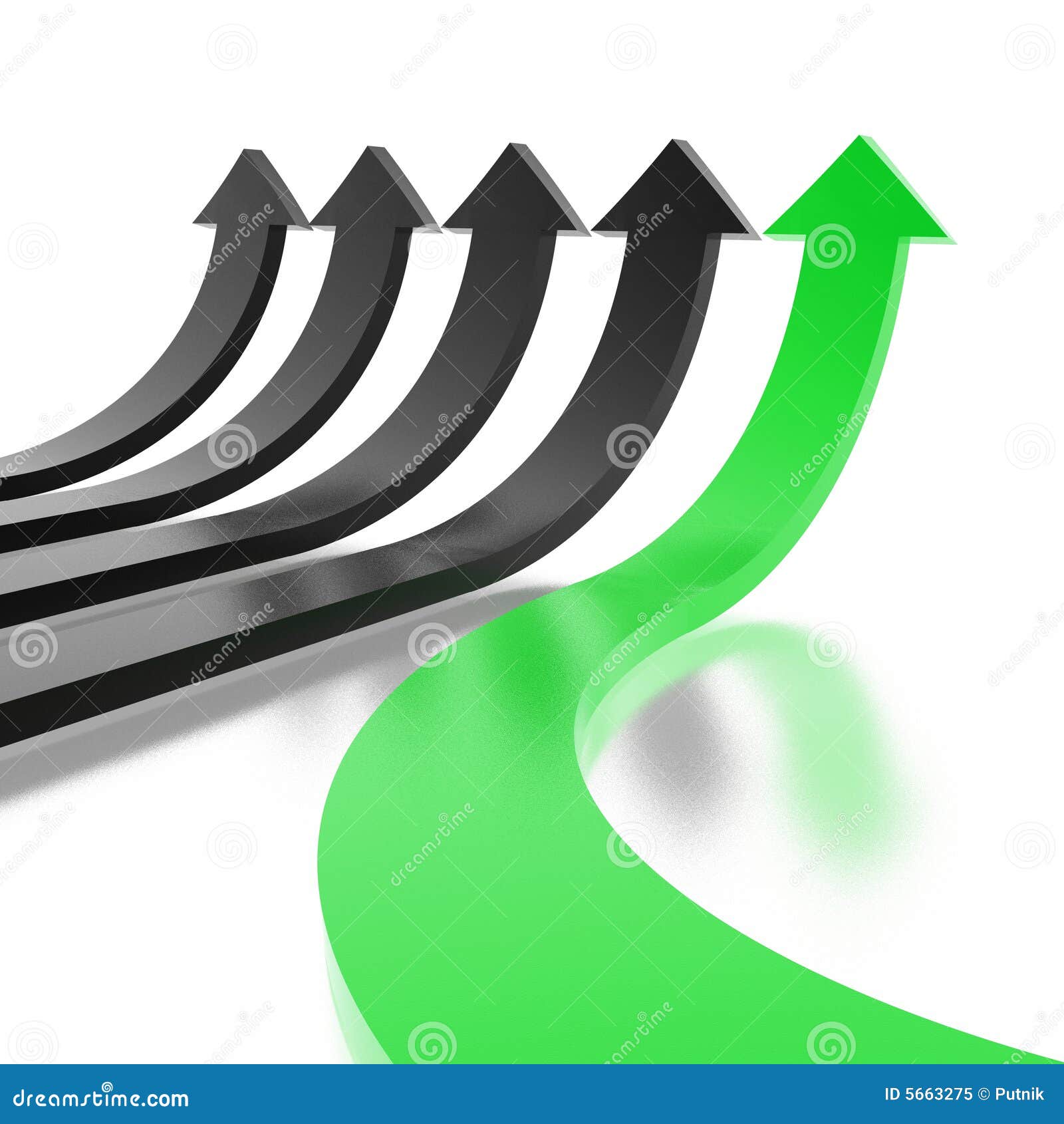 3D arrows stock illustration. Illustration of copy, forward - 5663275