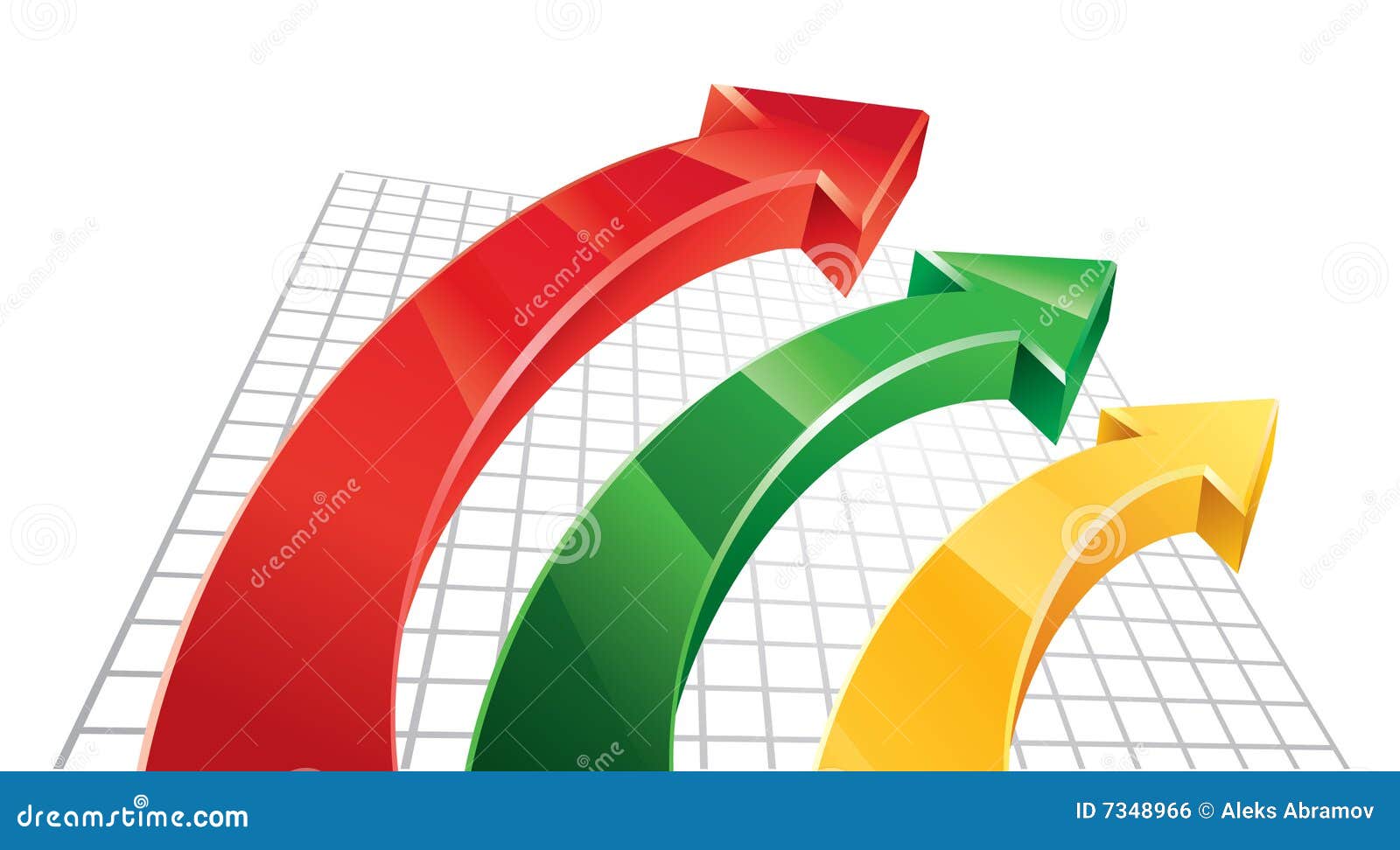 3D Arrows stock vector. Illustration of progress, diversity - 7348966