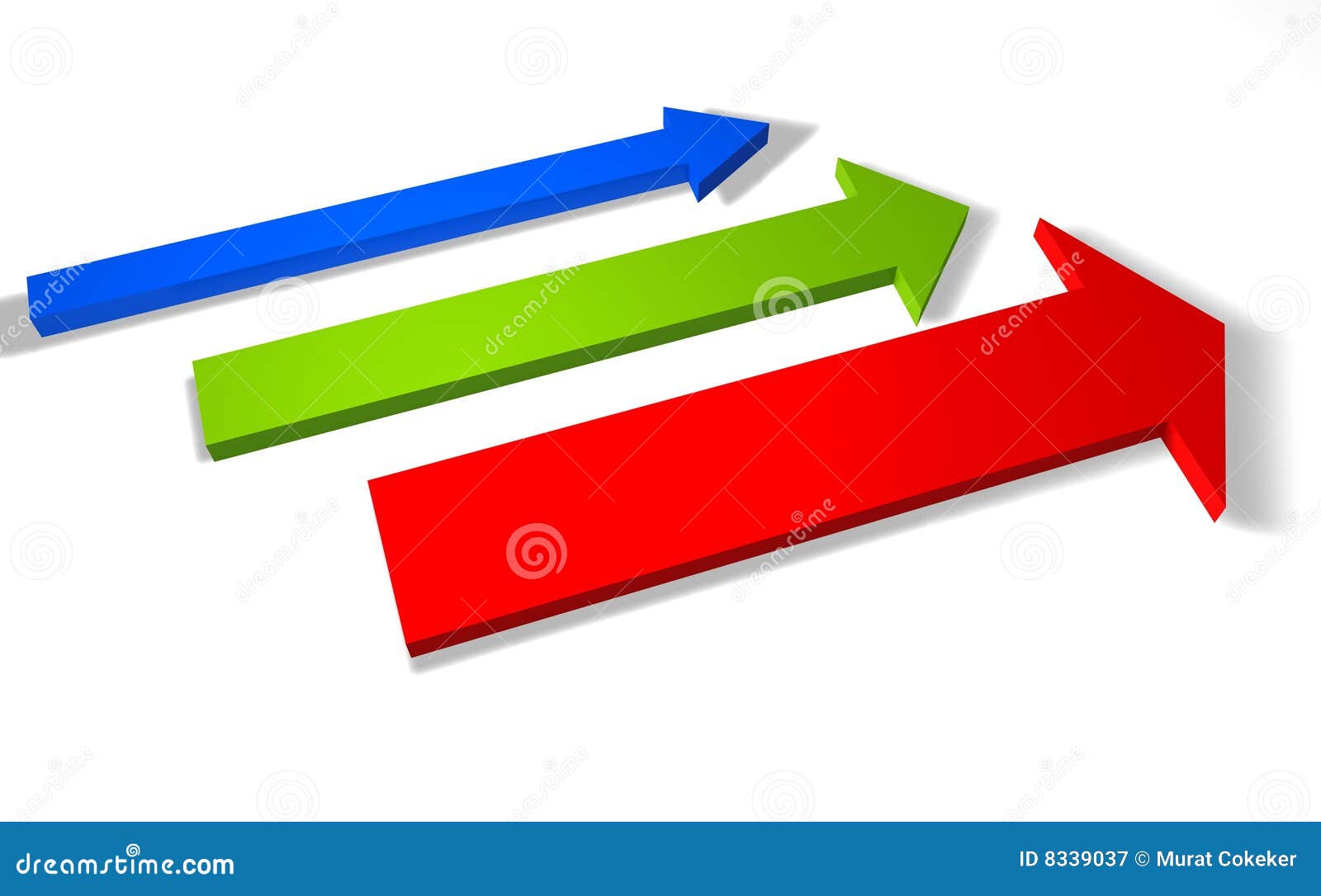 3d arrows stock illustration. Illustration of financial - 8339037