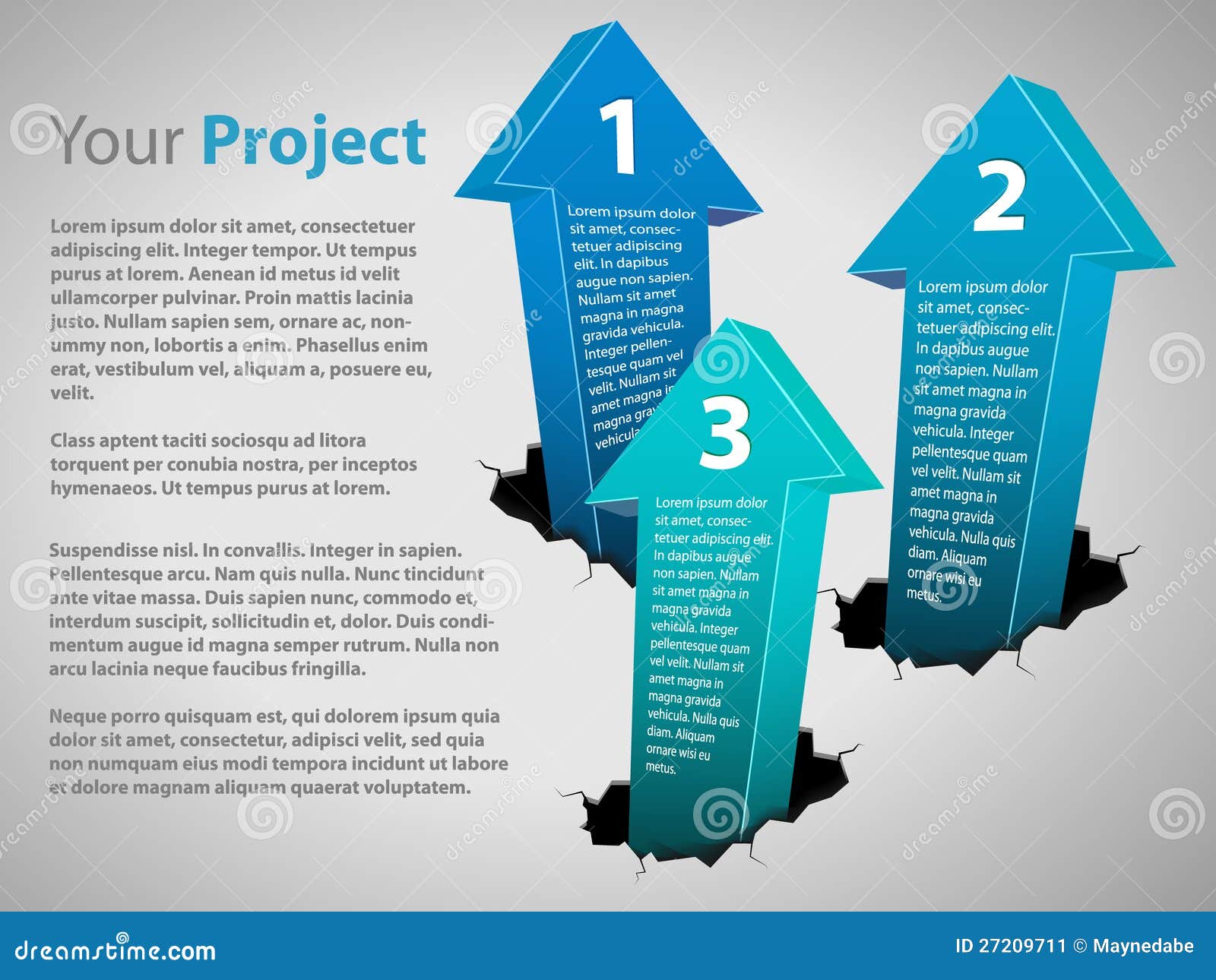 3d Arrows Breaking Out Background Stock Illustration - Illustration of ...