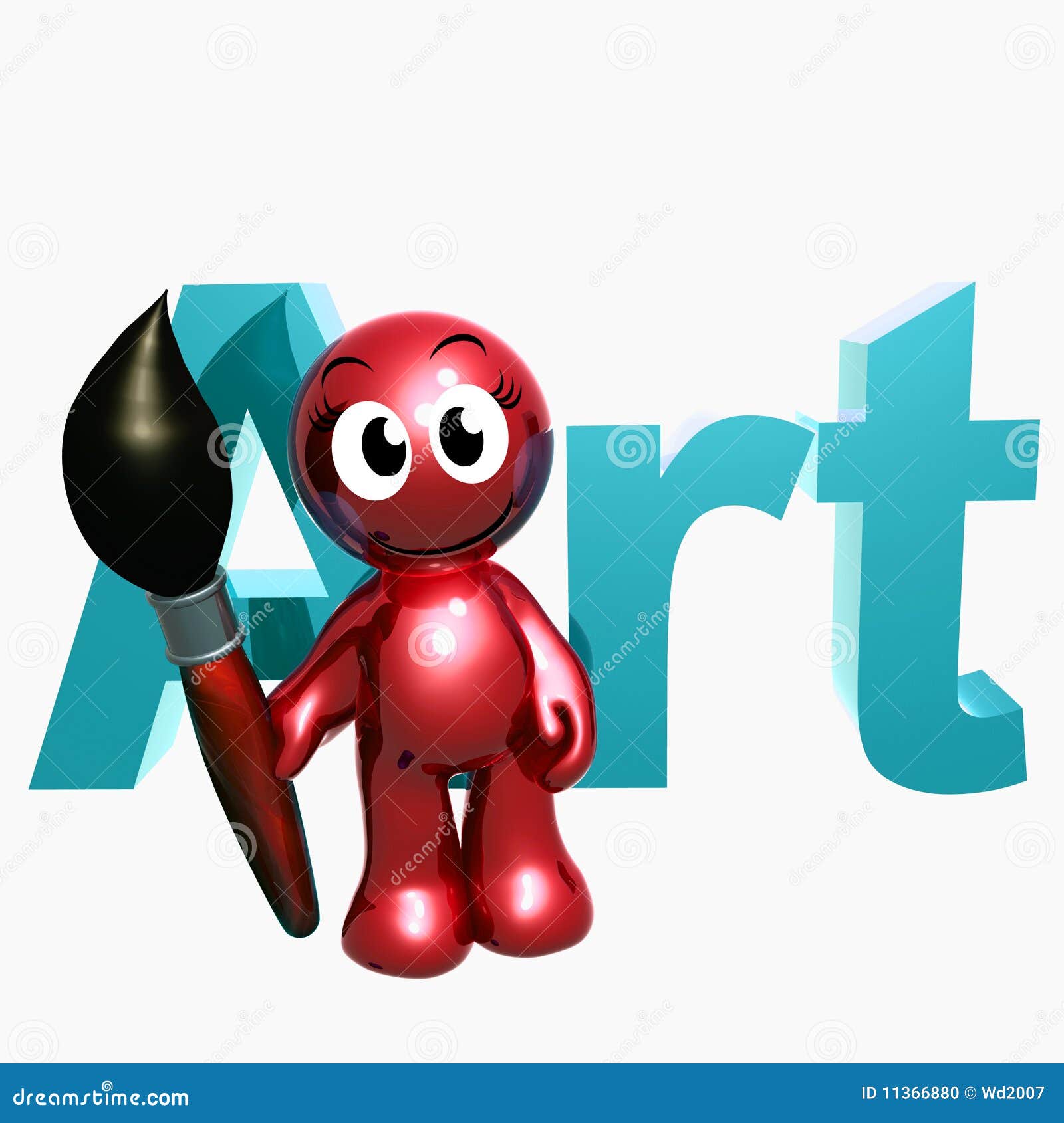 3d artist icon stock illustration. Illustration of cartoon - 11366880