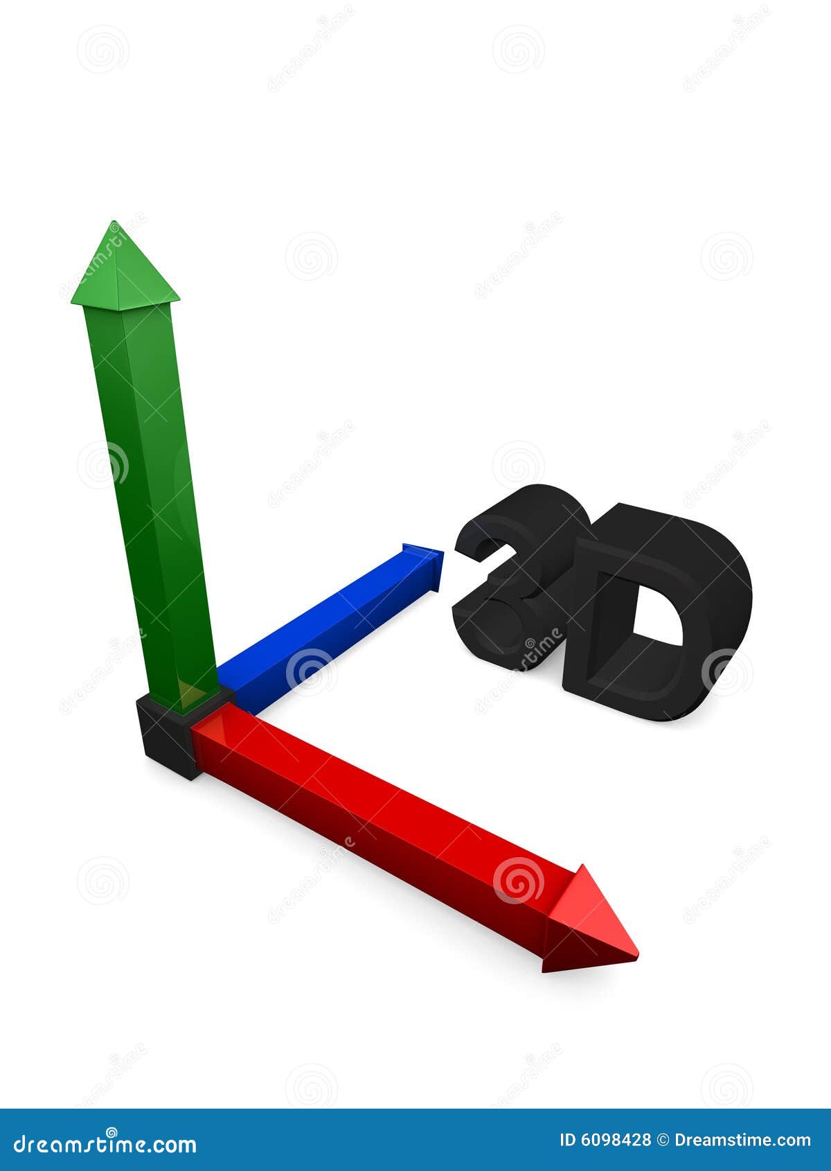 3d Axis stock illustration. Illustration of space, basic - 6098428