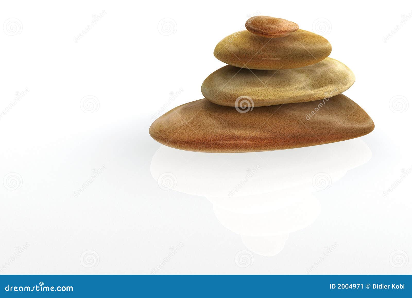 3D Balanced Stones stock illustration. Illustration of buddhism - 2004971