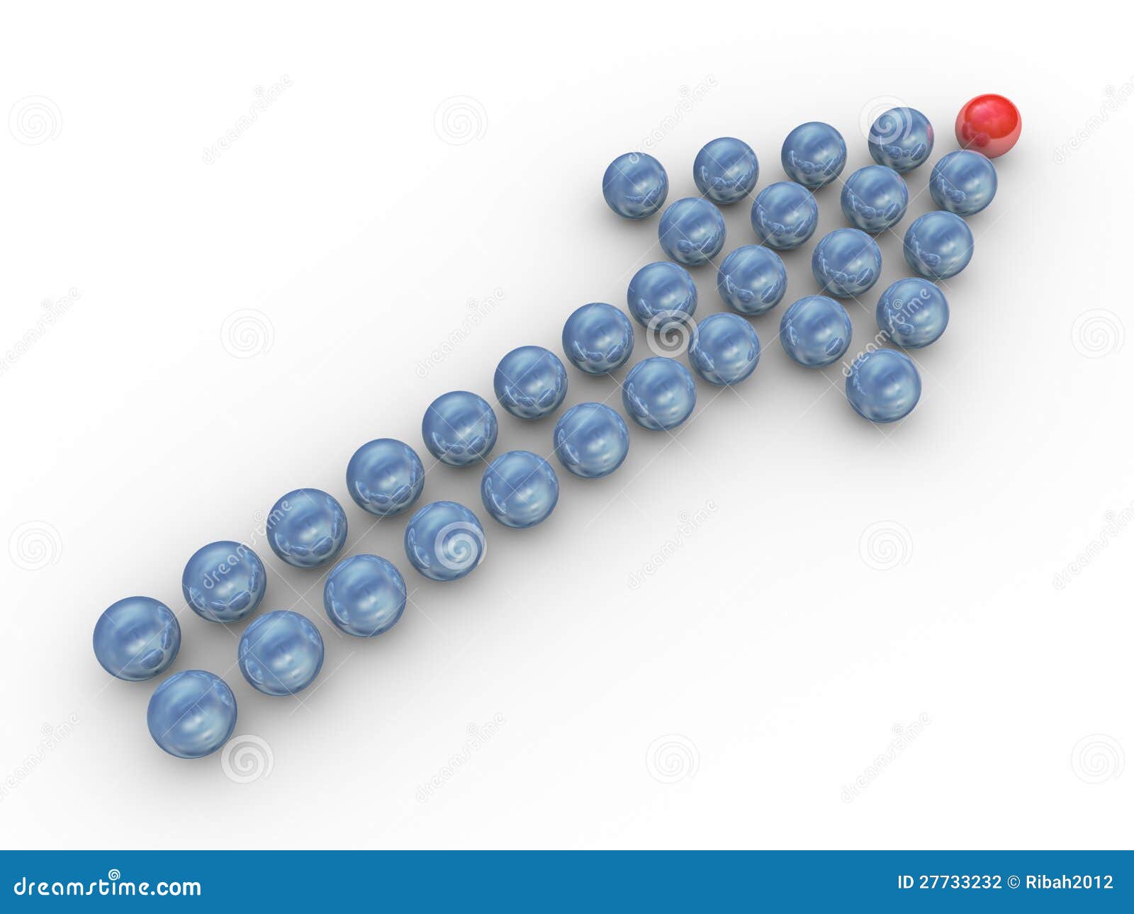 3d balls arrow stock illustration. Illustration of arrow - 27733232