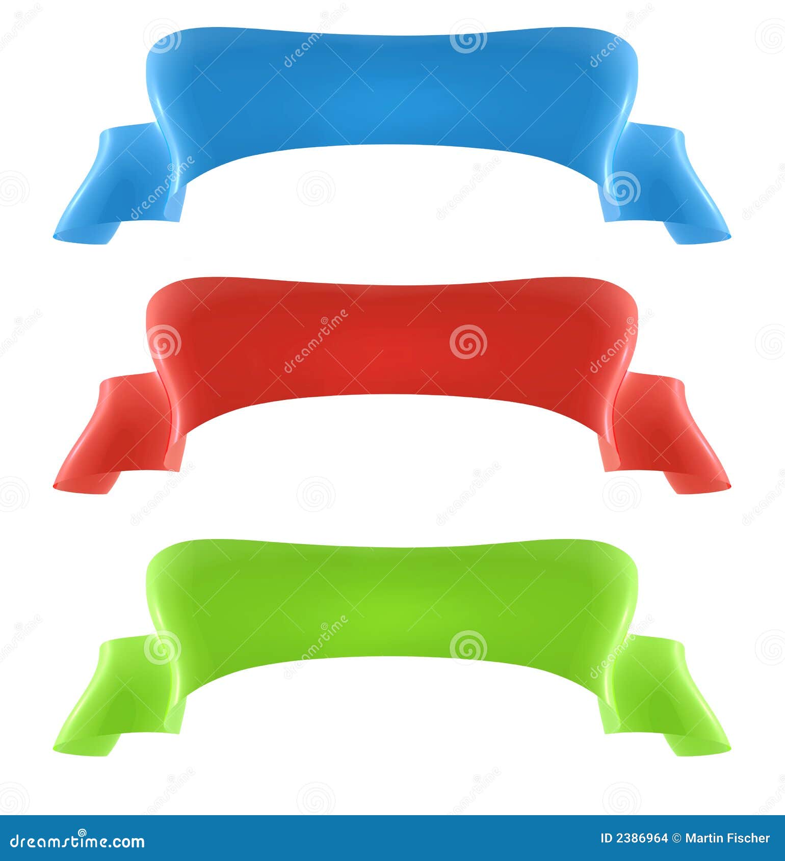 3D banners stock illustration. Illustration of green, blank - 2386964