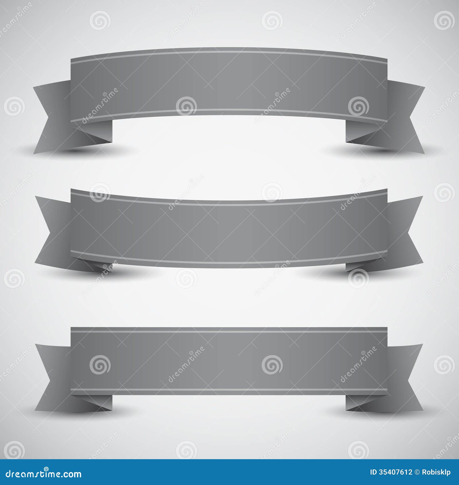 3d Banners stock vector. Illustration of silk, sign, bookmark - 35407612