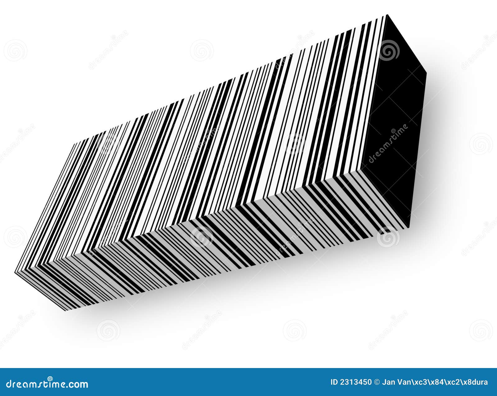 3d barcode stock illustration. Illustration of market - 2313450
