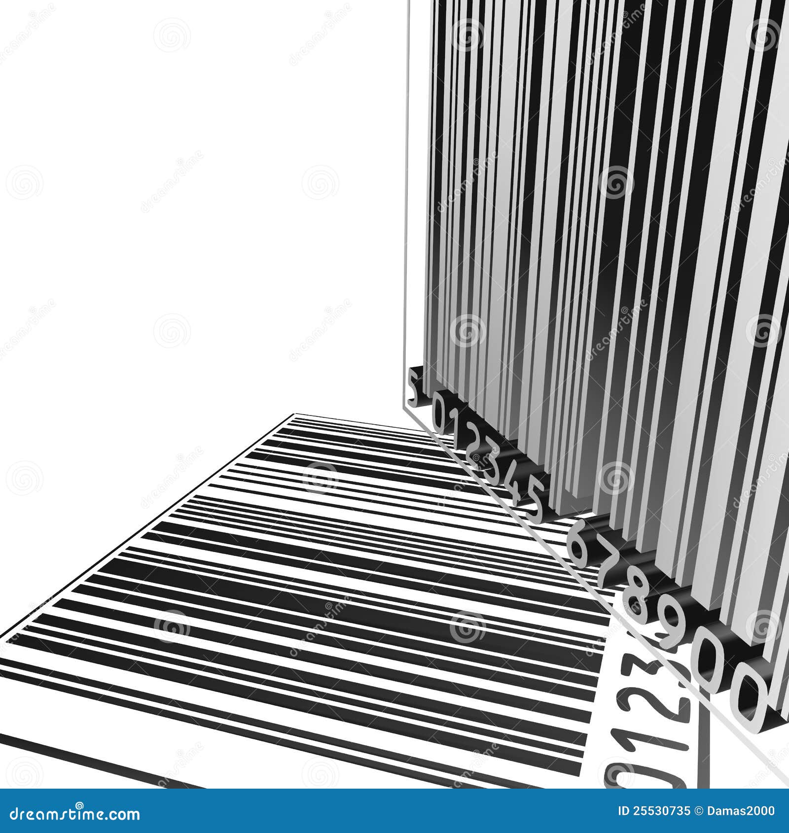 3D barcode backgound stock illustration. Illustration of shipping ...