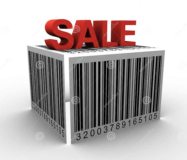 3D Barcode box stock illustration. Illustration of system - 17935715