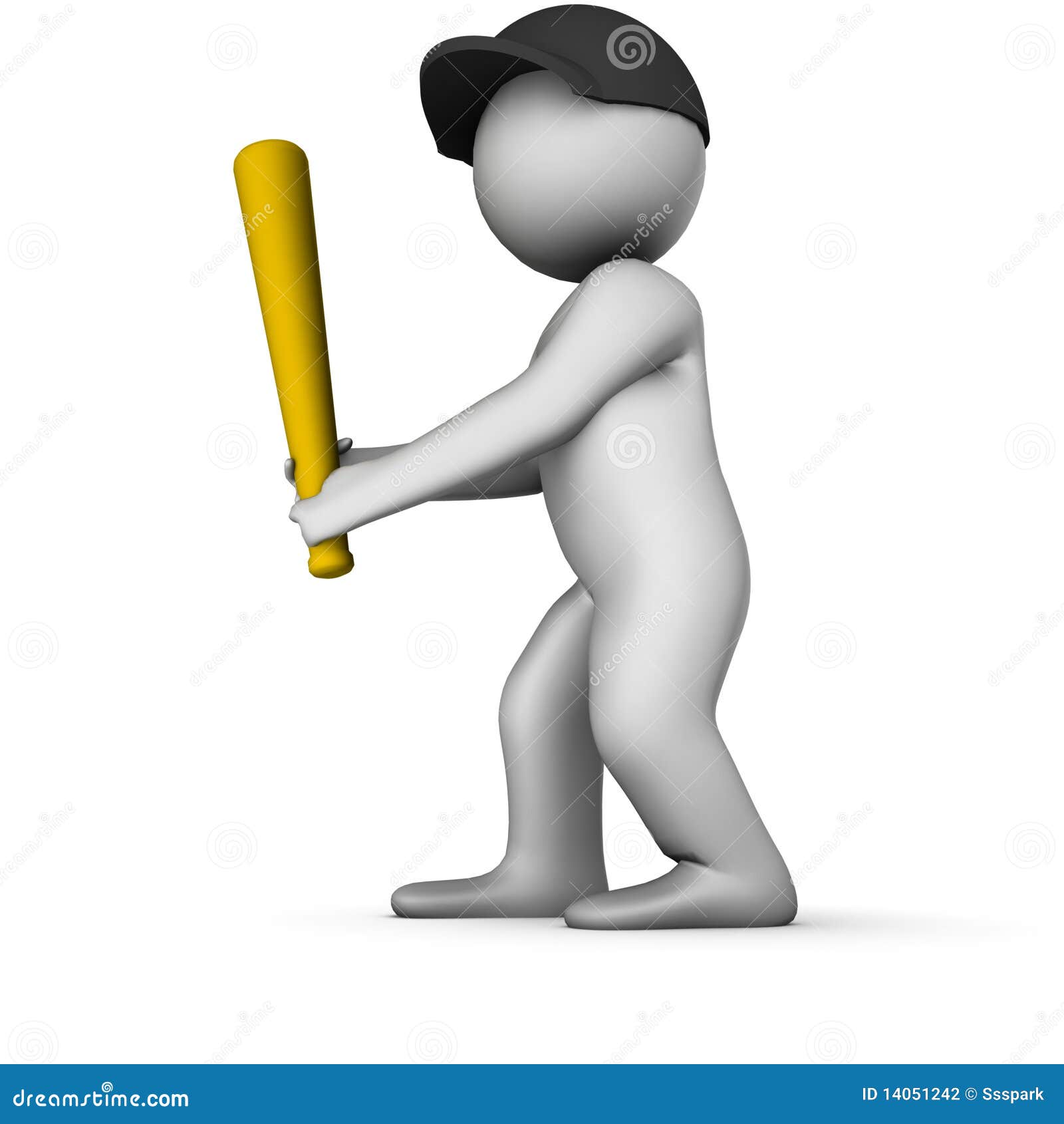 3d baseball player stock illustration. Illustration of abstract - 14051242