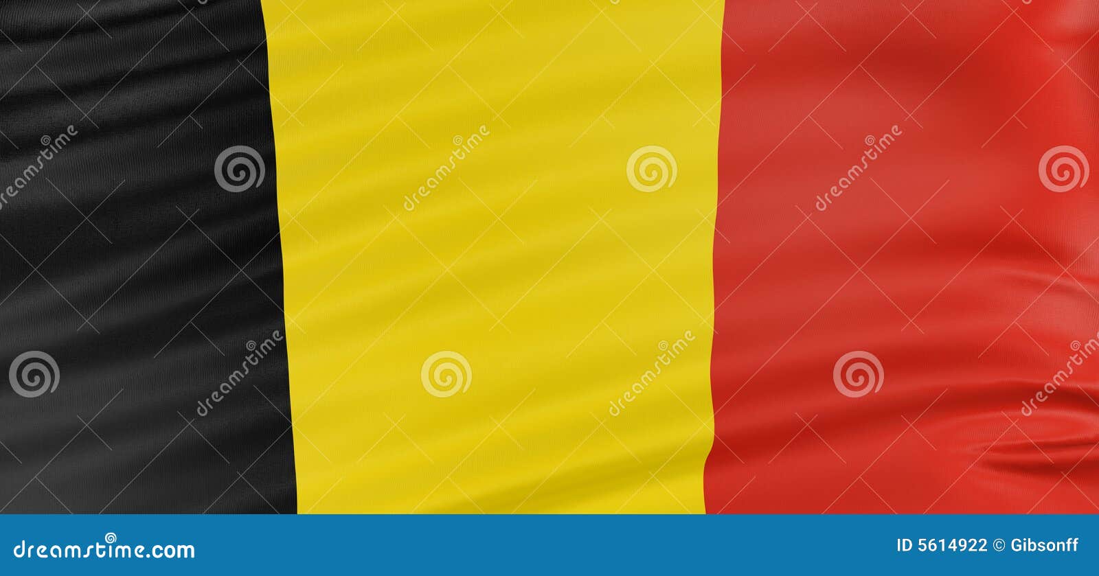 3D Belgian Flag Picture. Image: 5614922