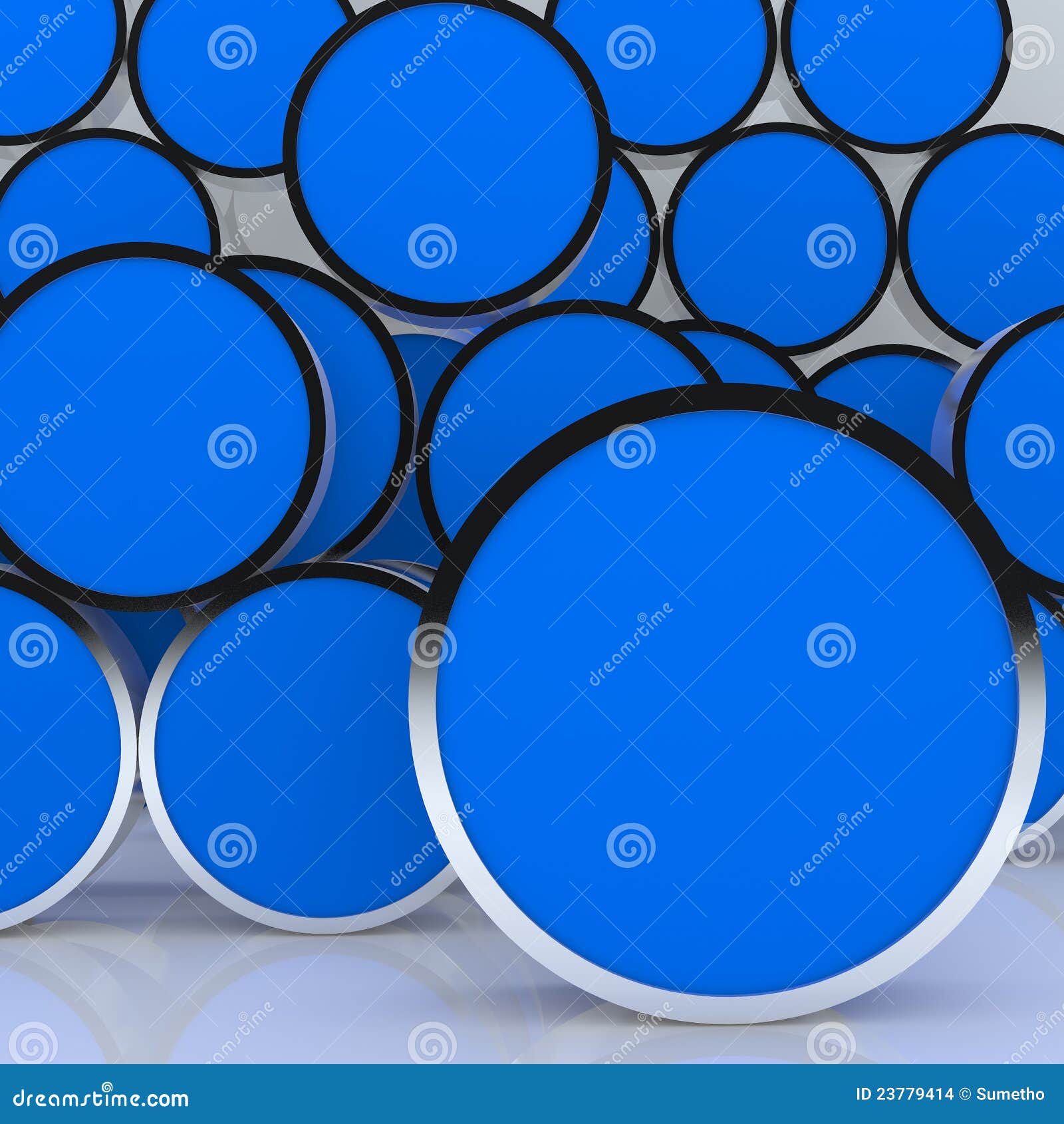 3D Blank Abstract Blue Rounded Box Display Stock Photo - Image of ...